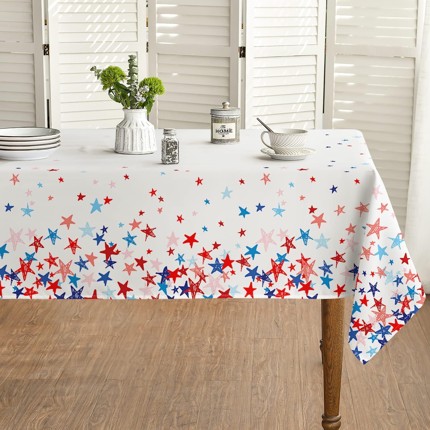 Amazon.com: Siilues 4th of July Tablecloth 60 x 84 Inch, 4th of July ...