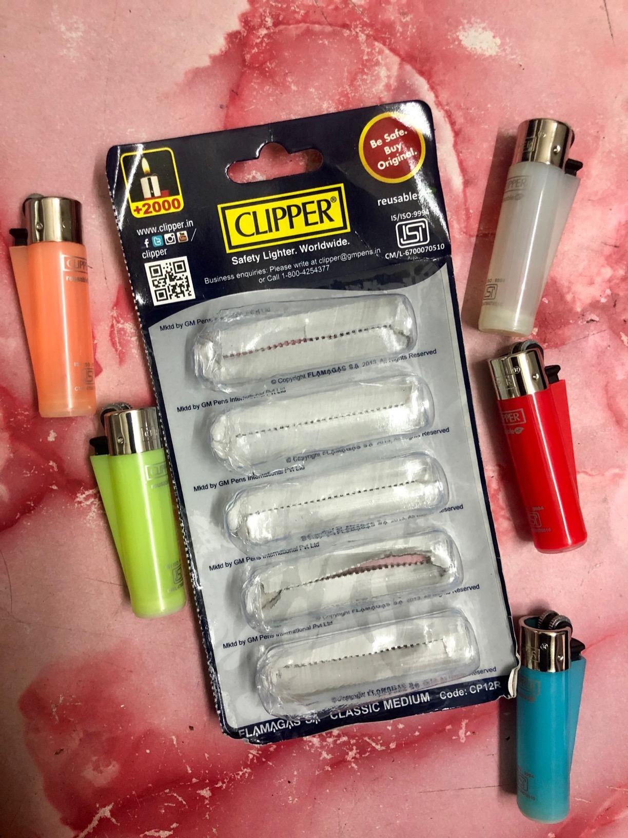 Clipper PC Classic Pocket Lighter (CP-12, Medium) 5 pcs : Amazon.in ...
