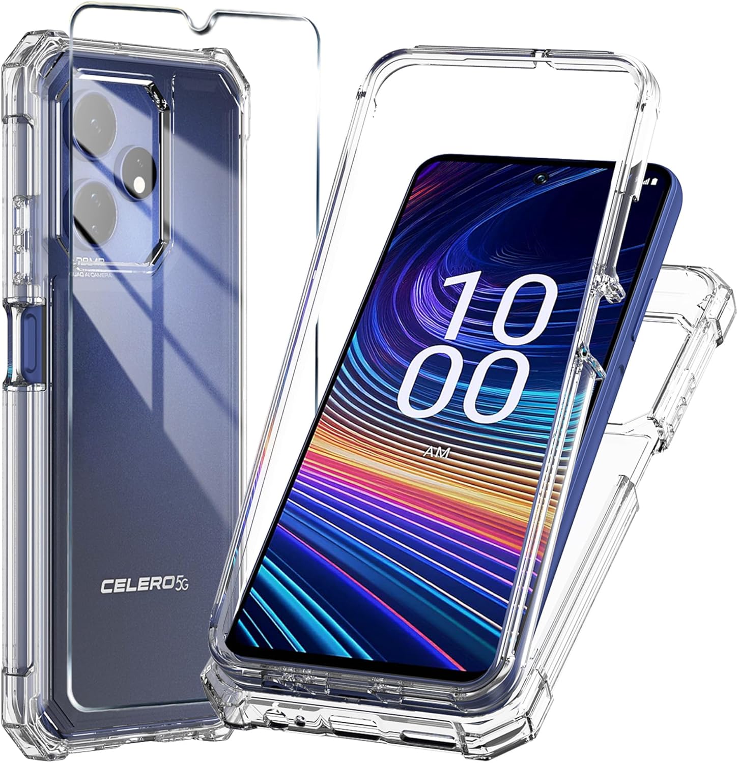 Amazon.com: Mocotto for Boost Mobile Celero 5G+ Plus 2024 (3rd Version) Case with Tempered Glass ...