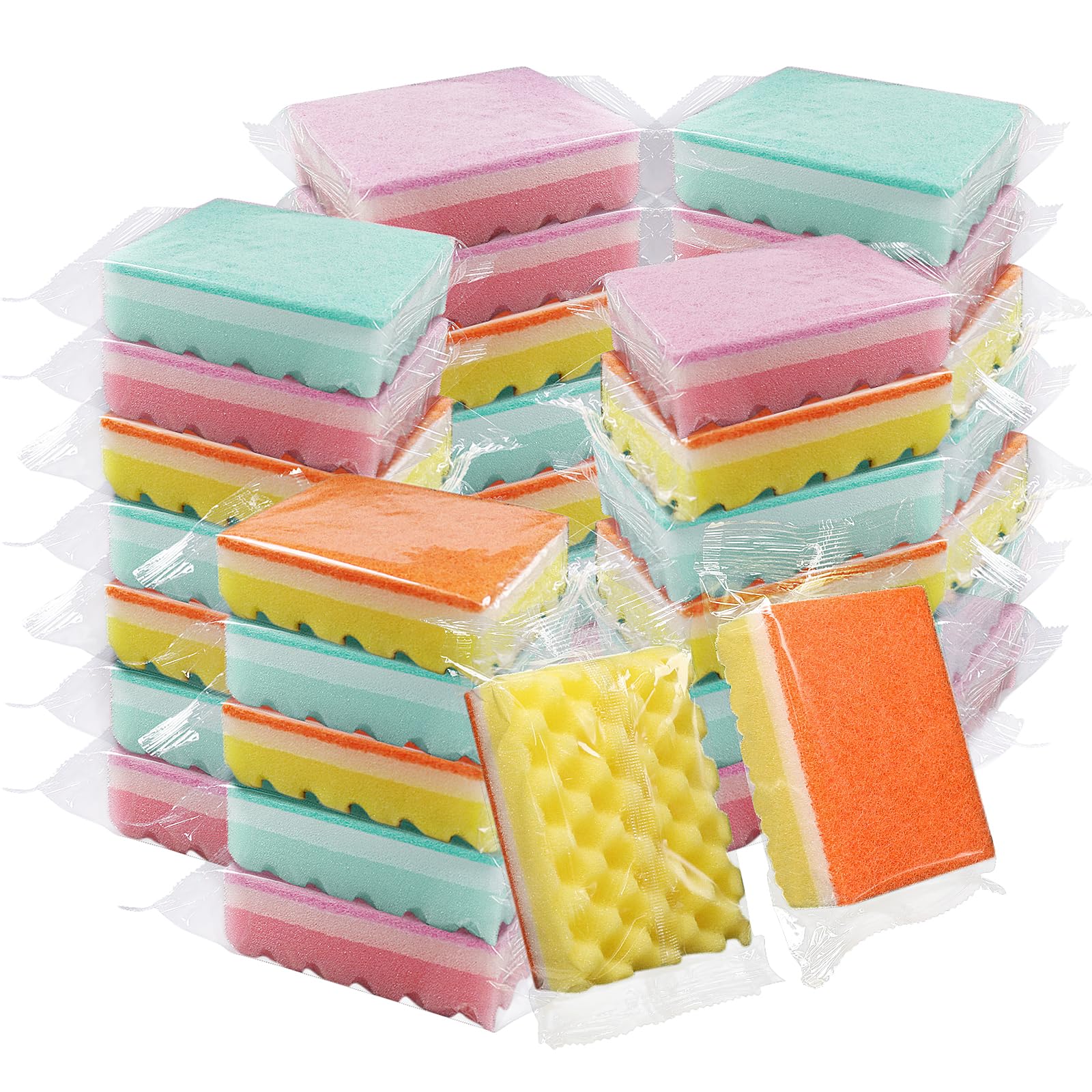 Amazon.com: (56 Pack) Kheoxusa Individually Wrapped Sponges,Sponge ...