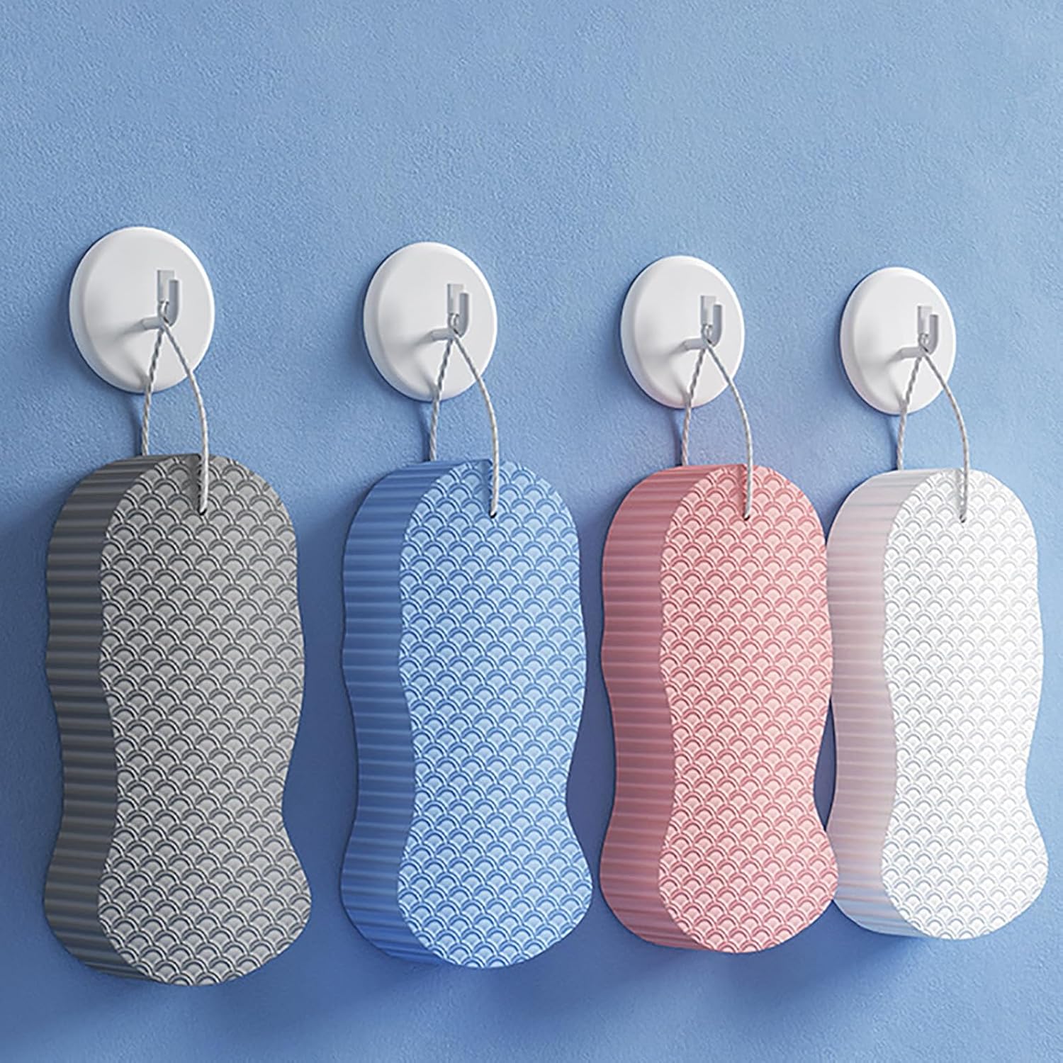 Amazon.com: Efficieint Exfoliating Sponge, 4 Sets (with Hooks) Super ...