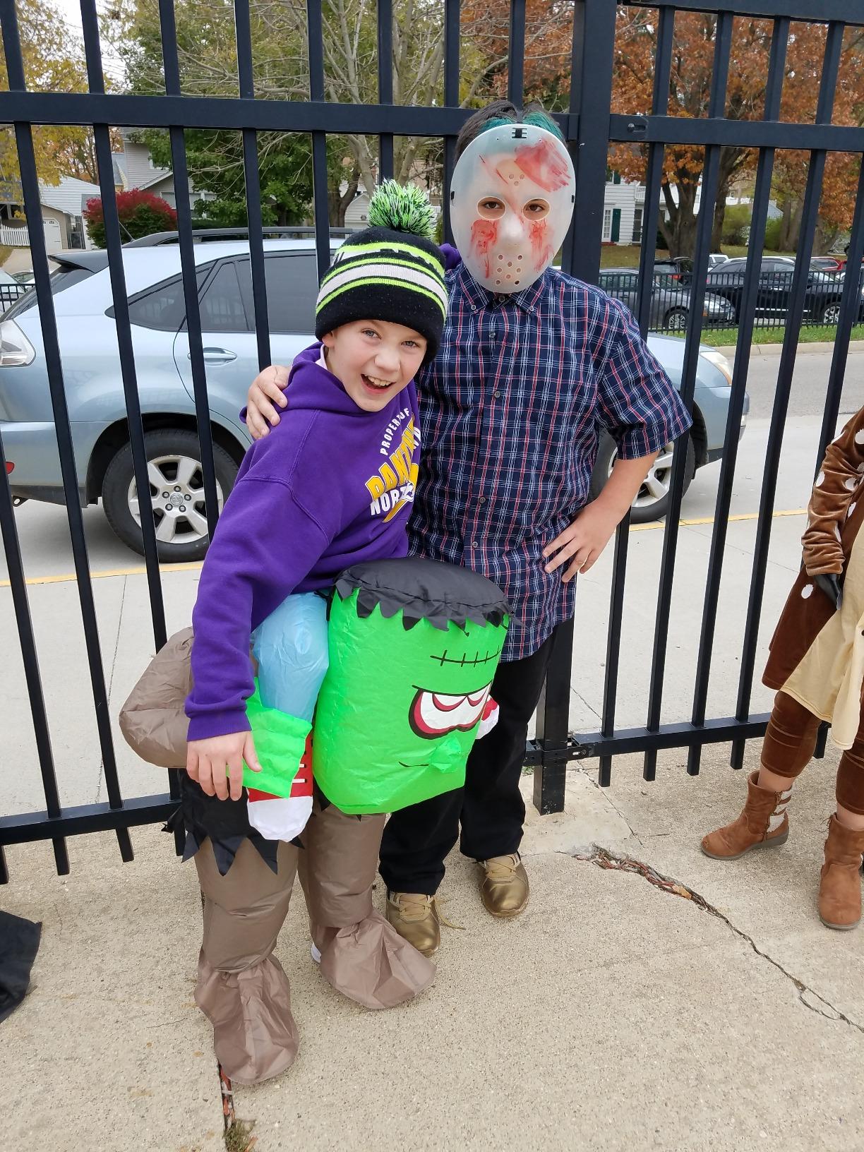 Amazon.com: Bodysocks Scary Frankenstein Ride Inflatable Costume for ...