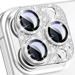 Amazon.com: Goton Compatible for iPhone 16 Pro Max & 16 Pro Camera Lens Protector, Bling Glitter ...