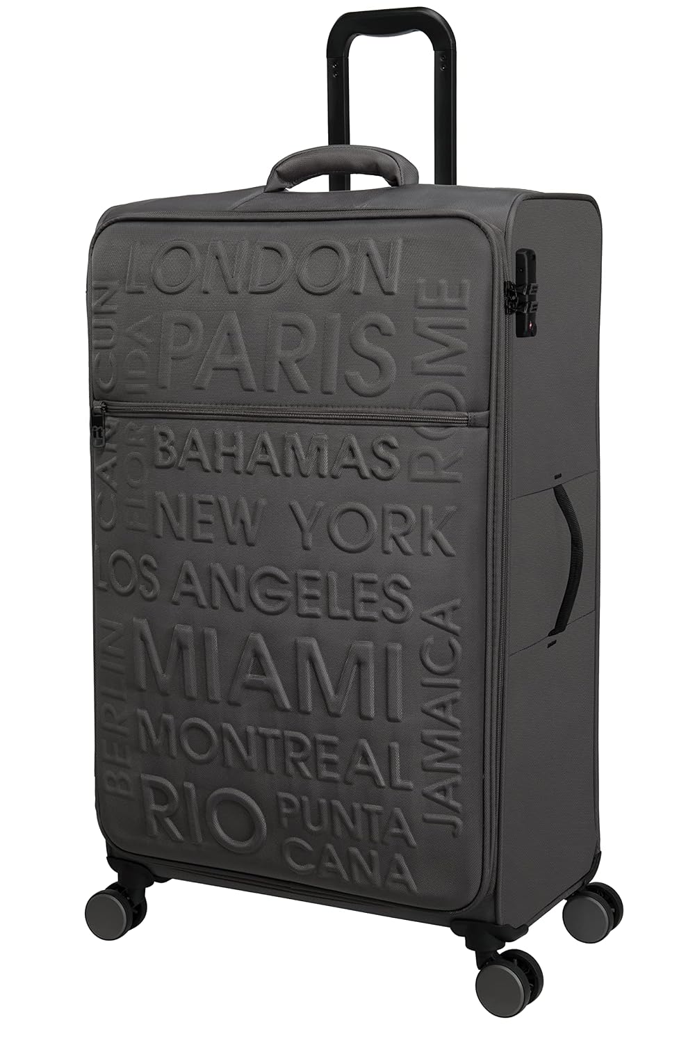 it luggage Citywide Charcoal Grey Large-81cm Softsided 8 Wheel Trolley ...