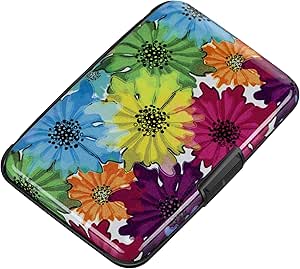 Amazon.com: ELFISH RFID Blocking Credit Cards Holder Aluminum Wallet ...