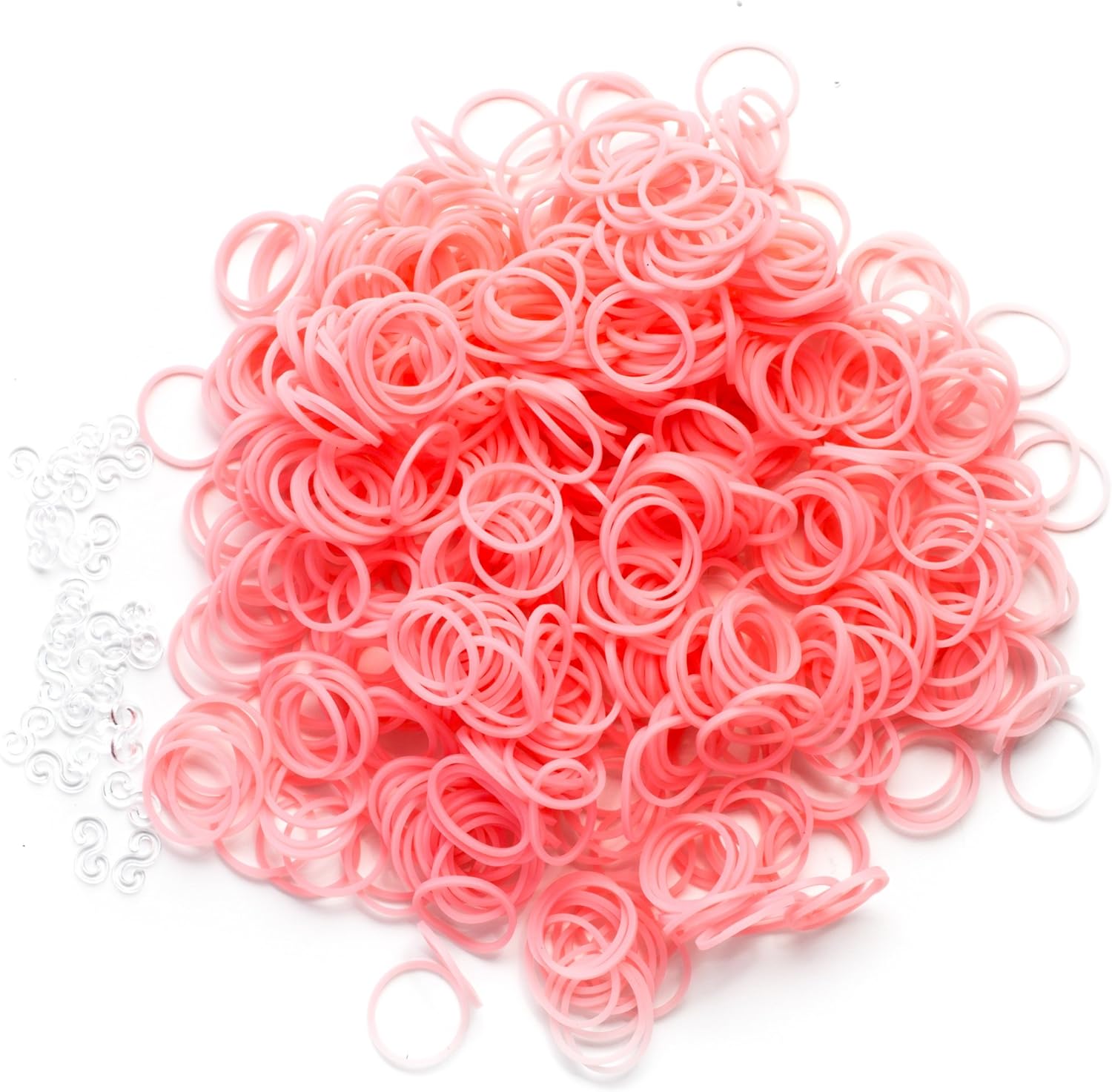 Light Pink Rubber Bands with S Clips - 624pc : Amazon.ca: Home