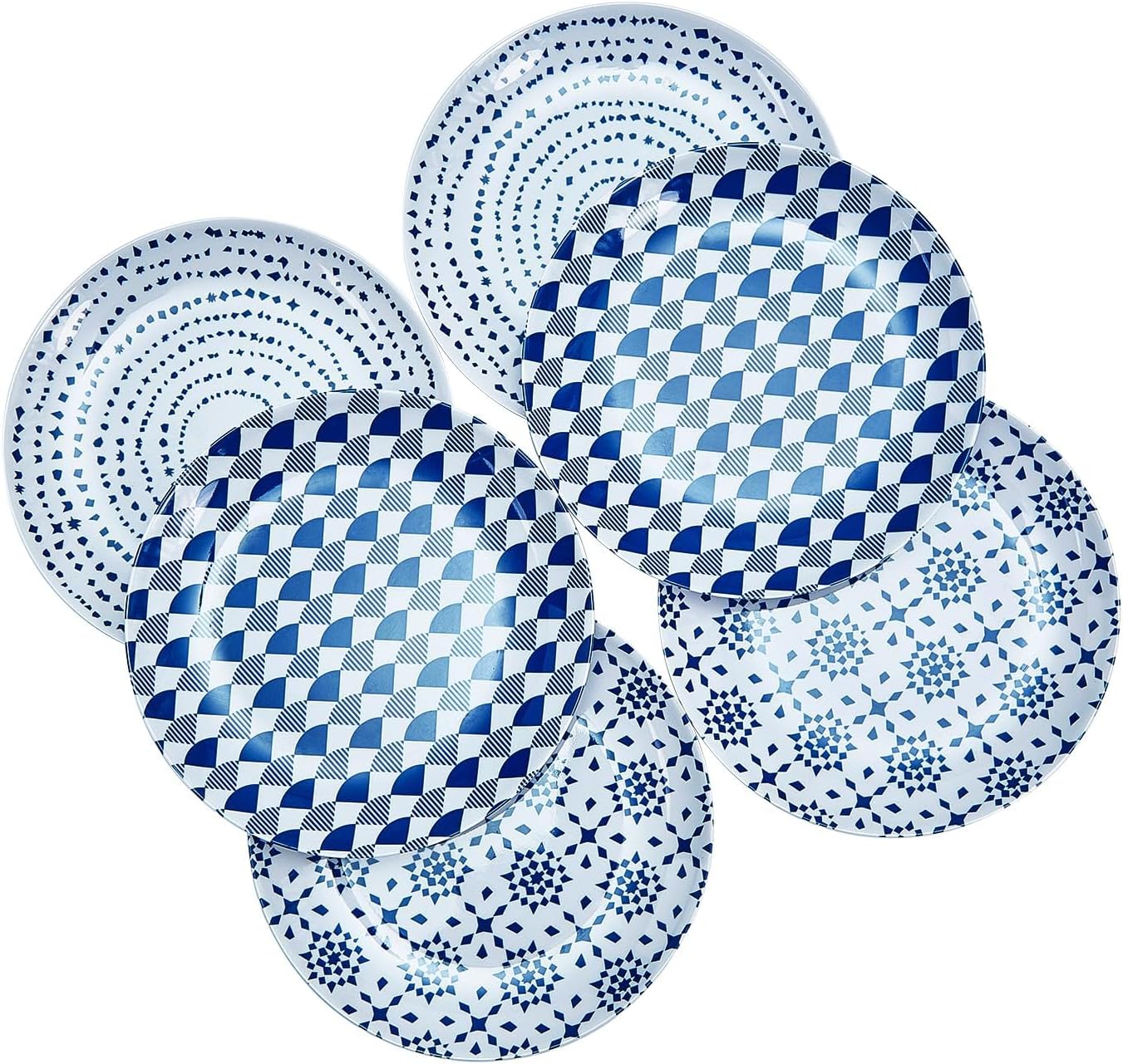 Amazon.com | Zayton Melamine Dinner Plate 11 Inch Plastic Bread Outdoor ...