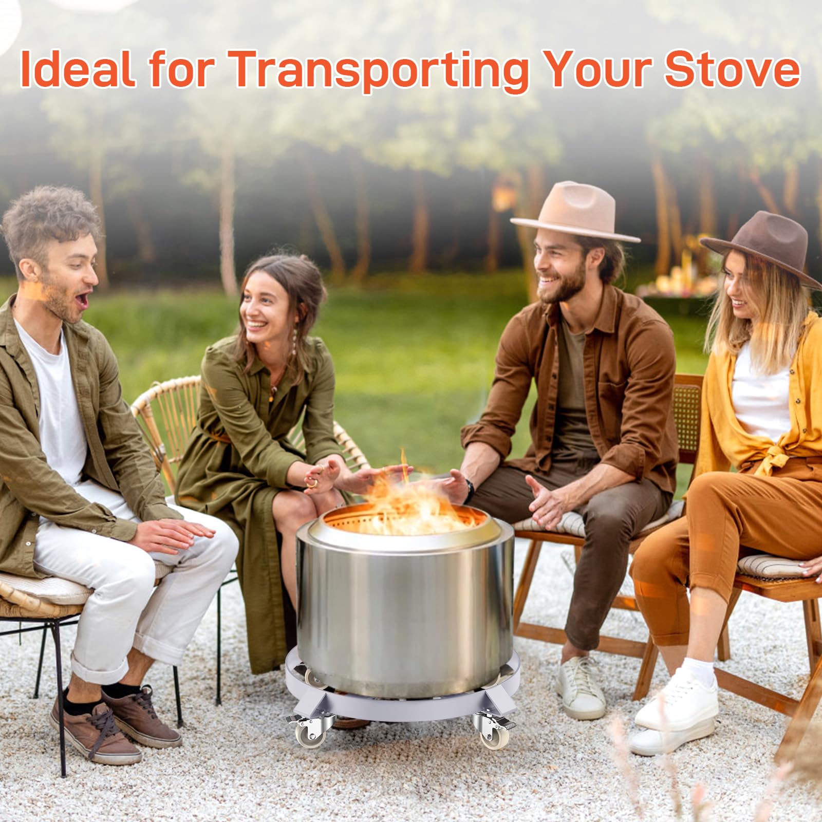 Snapklik.com : 55 Gallon Drum Dolly,2 PCS Heavy Duty Steel 1000 Pound ...