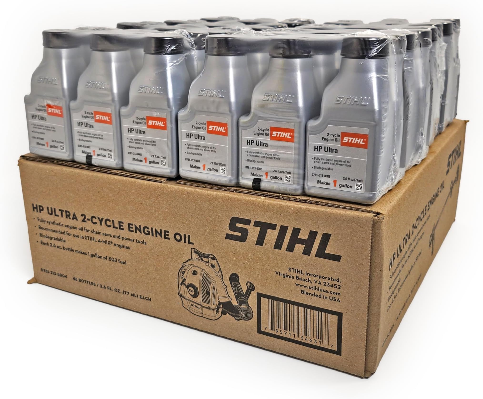 Amazon.com: HP Ultra Fully Synthetic 2-Cycle Engine Oil - 2.6oz Mix ...