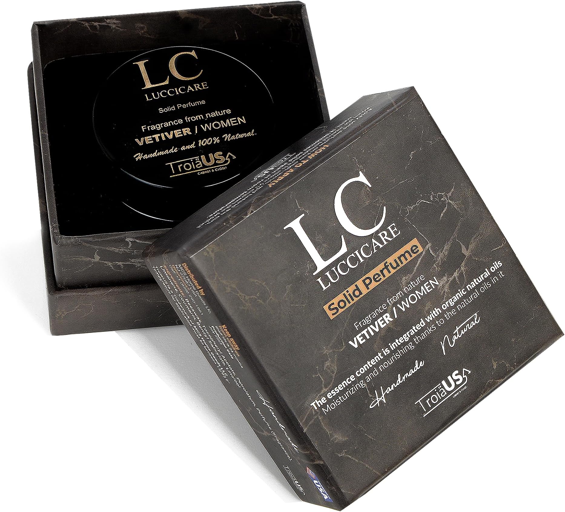 Amazon.com : Grospe 3PCS Solid Balm Sets Solid Perfume Portable Pocket ...