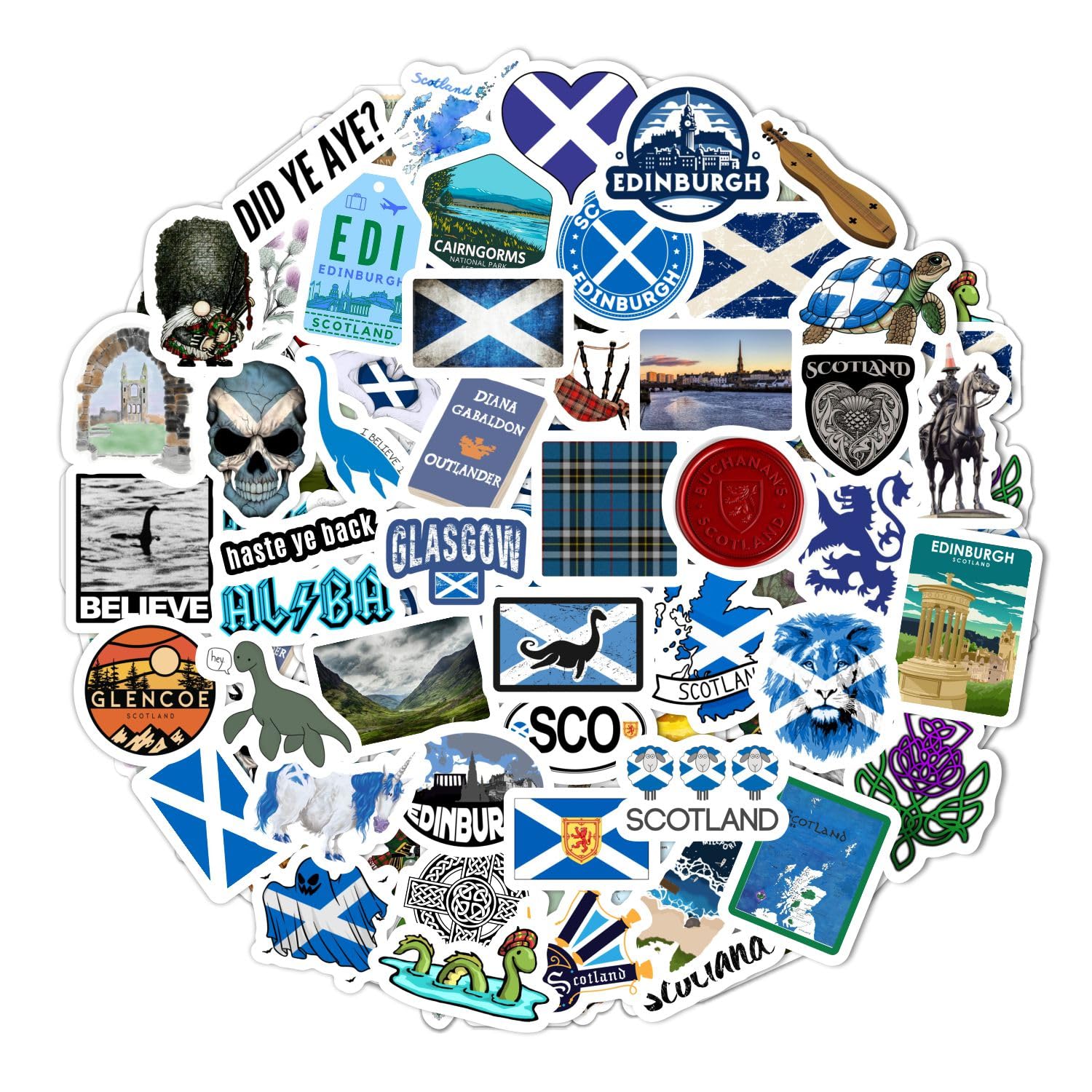 Amazon.com: Scotland Stickers for Water Bottle and Laptop - Heritage ...