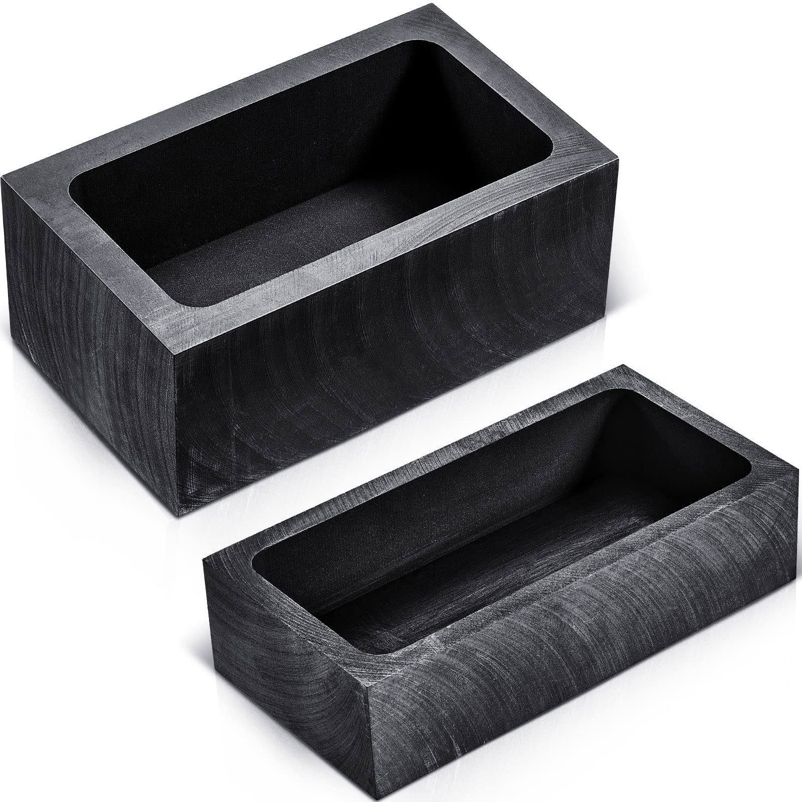 Amazon.com: 2 Pieces Graphite Ingot Mould Crucible Mould for Casting ...