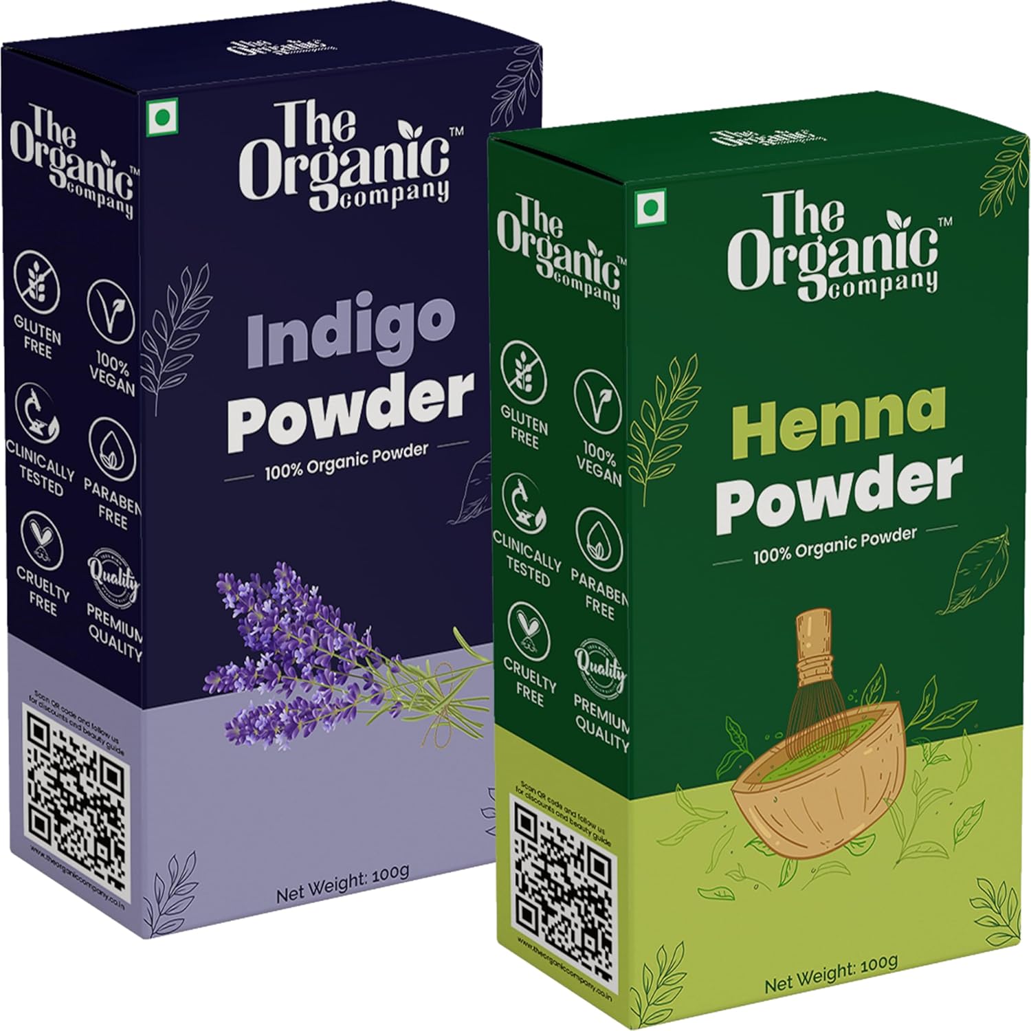 Buy 100% Pure Indigo Henna Powder Combo for Hair Colour | Natural Dye ...