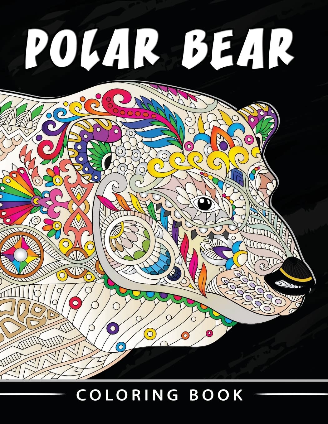 Polar Bear Coloring Book: Unique Animal Coloring Book Easy, Fun ...