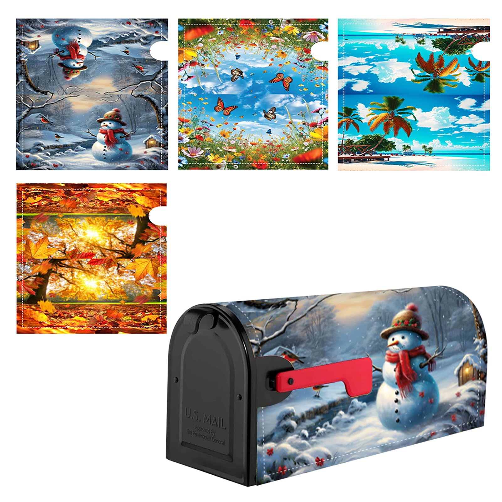Amazon.com: 4 Pieces Magnetic Mailbox Covers, Mailbox Cover Magnetic ...