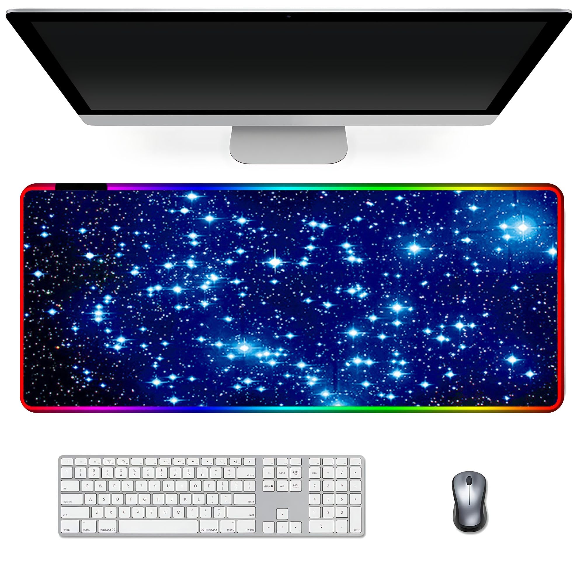 Hian RGB Gaming Mouse Pad with 13 LED Modes, Large Desk Mat for ...