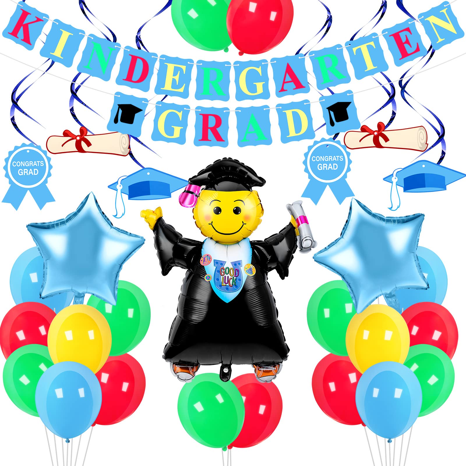 Buy 34 Pieces Graduation Party Decorations 2022 Kindergarten Graduation buy-34-pieces-graduation-party-decorations-2022-kindergarten-graduation