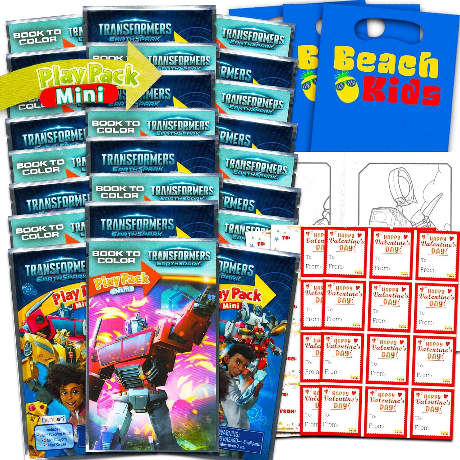 Amazon.com: Transformers Easter Basket Stuffers Cards for Kids - Bundle ...