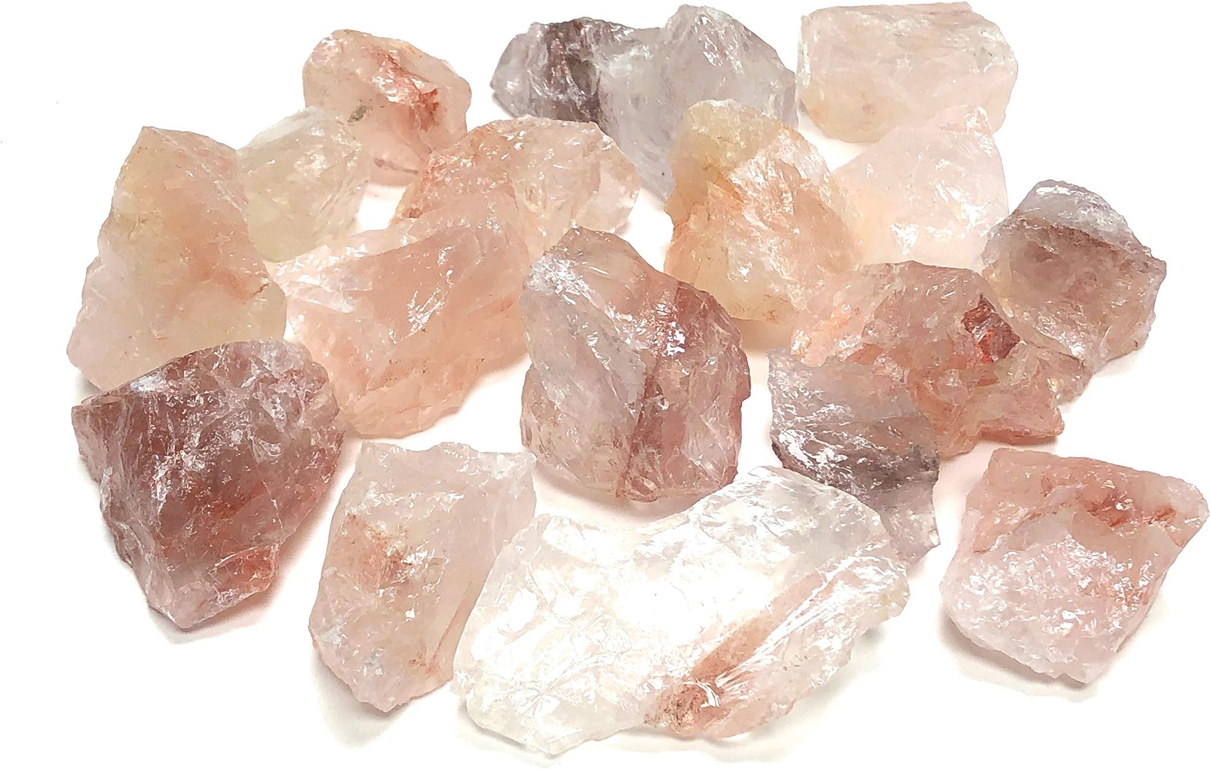 Amazon.com: Zentron Crystal Collection: Fire Quartz All Natural Rough ...