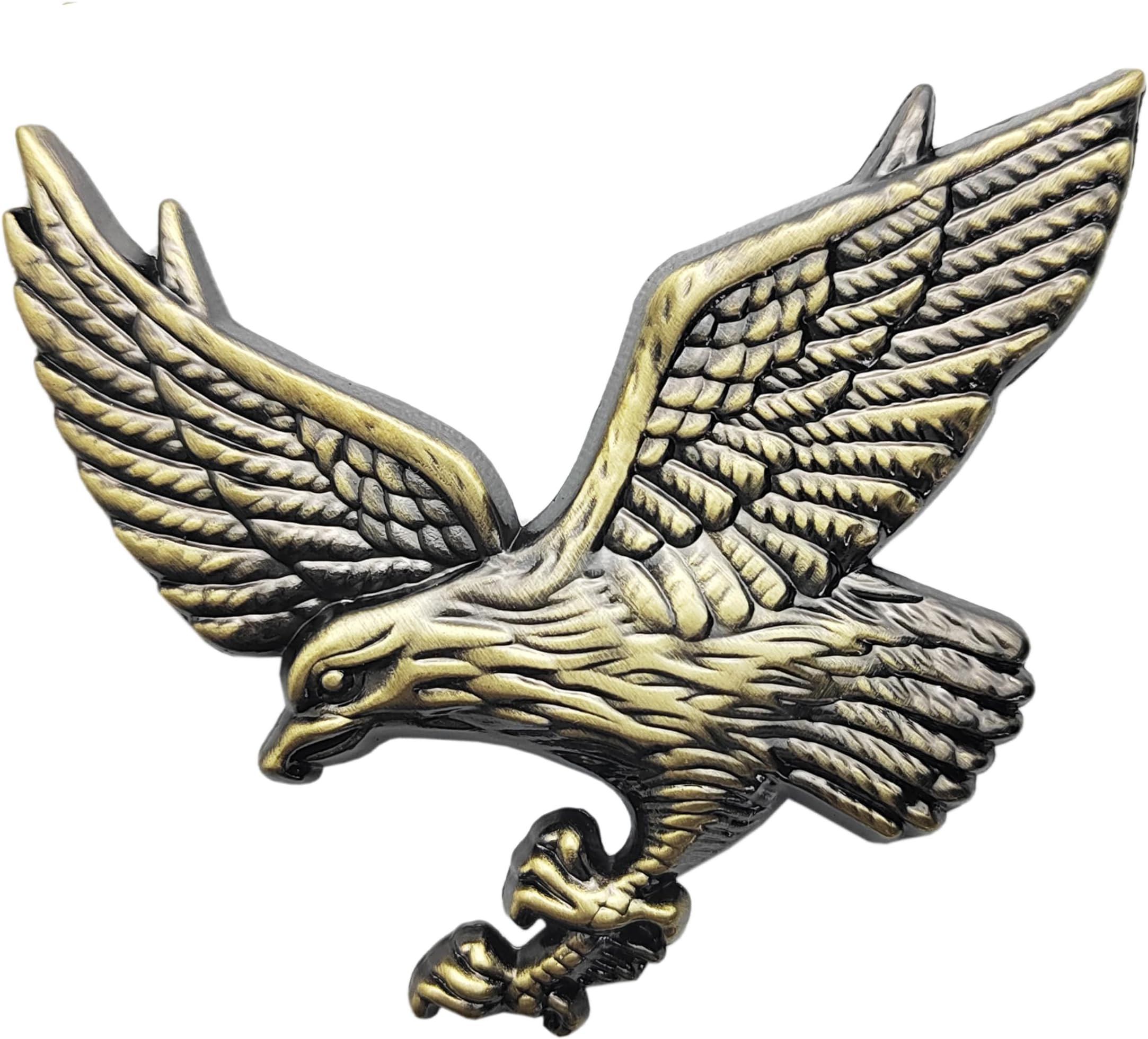 Amazon.com: Eagle Auto Emblem, Eagle Wings Metal Sticker, Flying Eagle ...