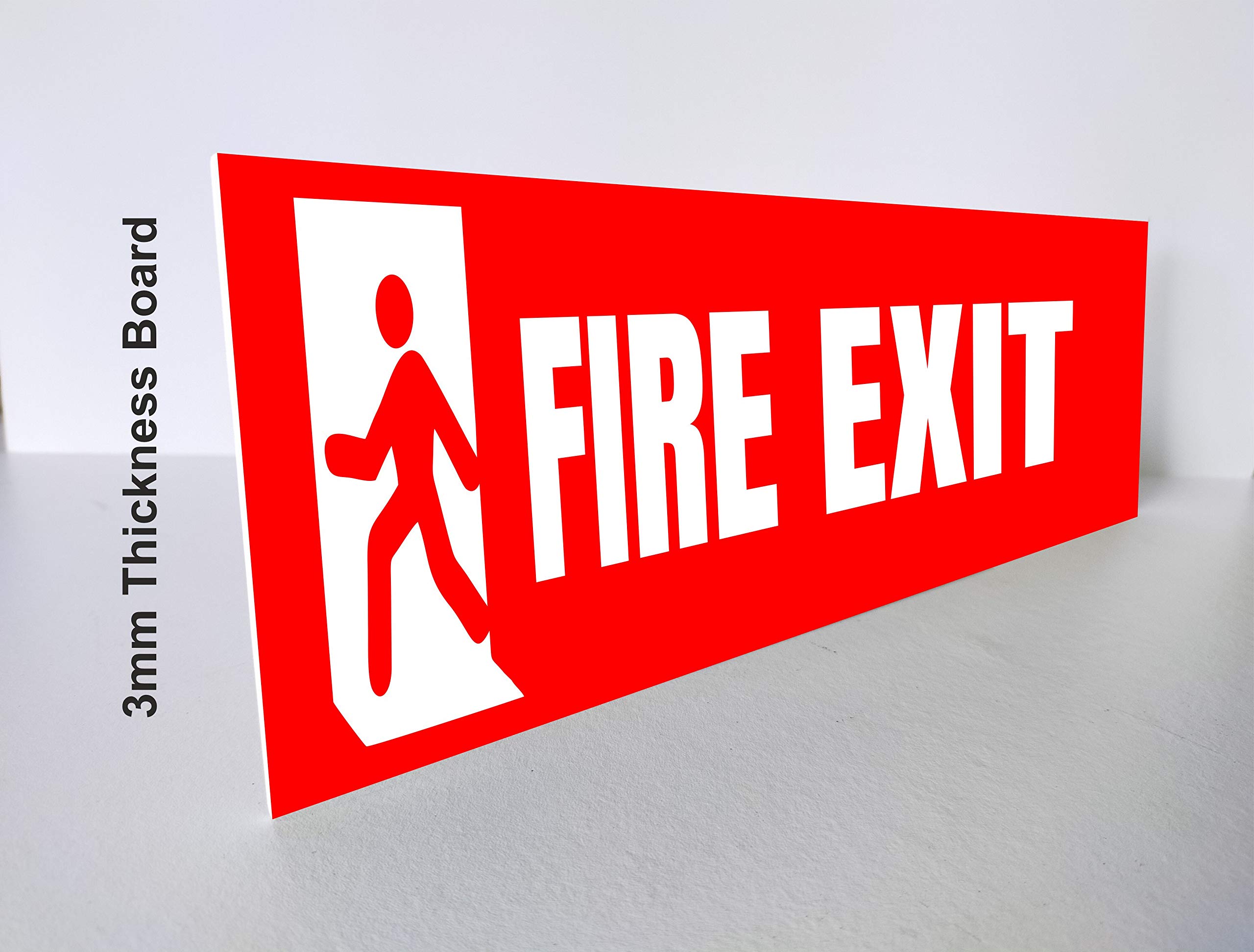Buy SIGN EVER Fire Exit Sign Boards Factory Office Bank Hospital ...