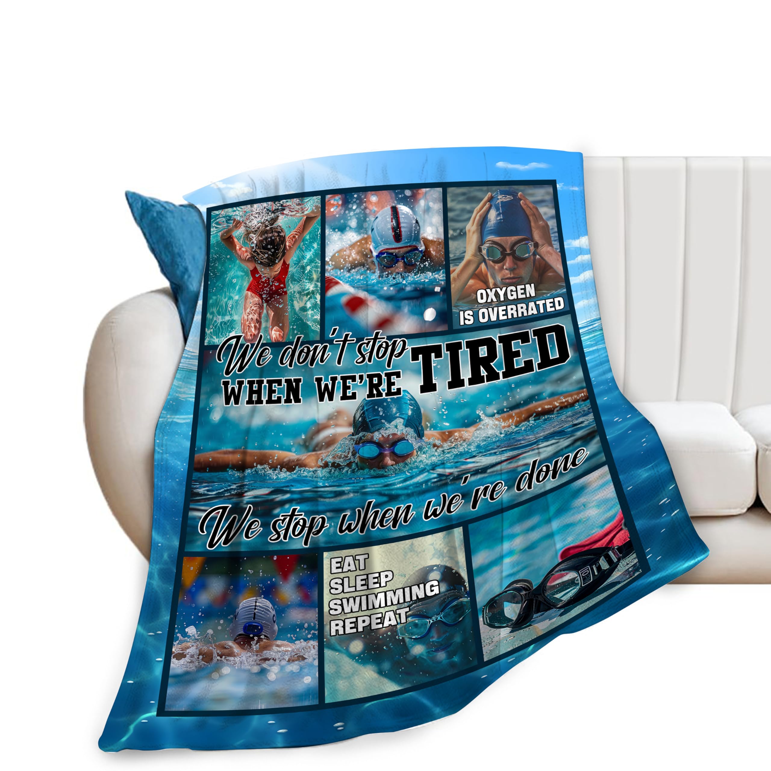 Amazon.com: Swimming Blanket for Woman Sports Swim Throw Blanket ...