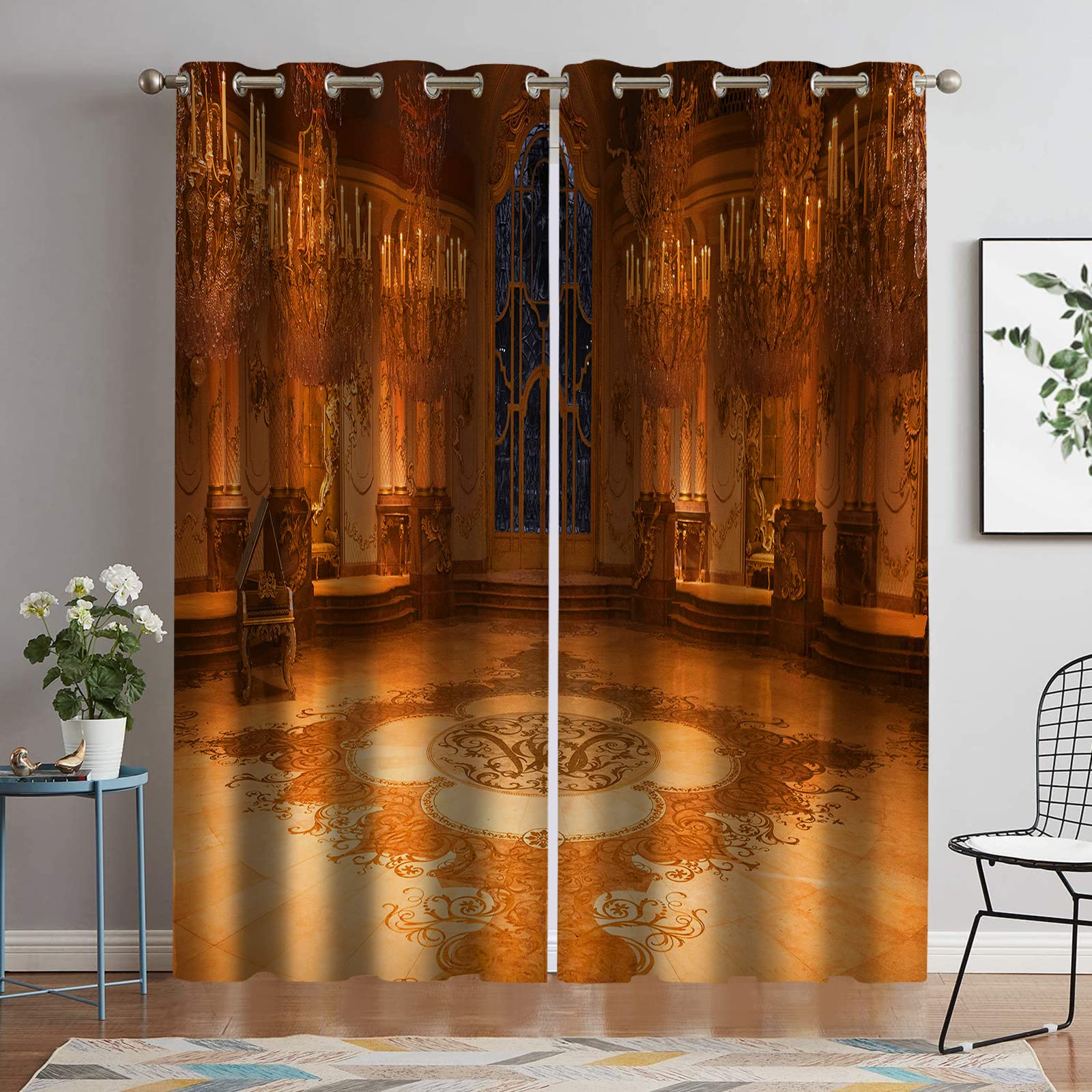 Palace Drapery Designs Embroidered Luxury Palace Curtains Thick