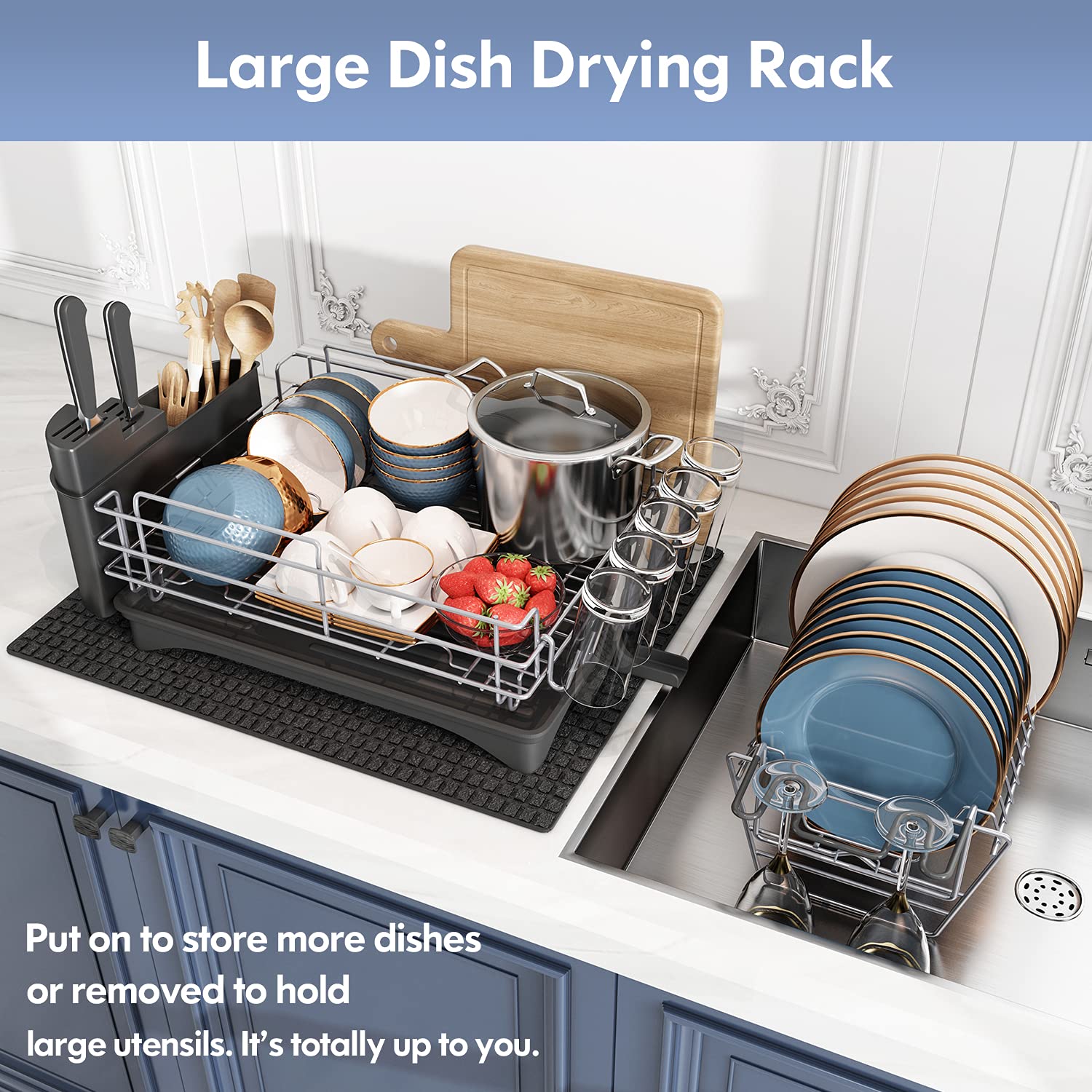Large 2 Tier Dish Drying Rack...B08D96N75G | Encarguelo.com