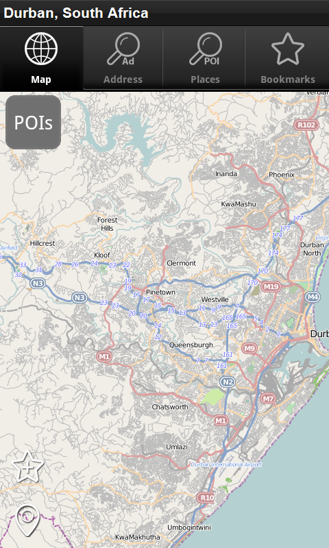 Durban Map South Africa Map Of Southern Africa Identifying The Ports