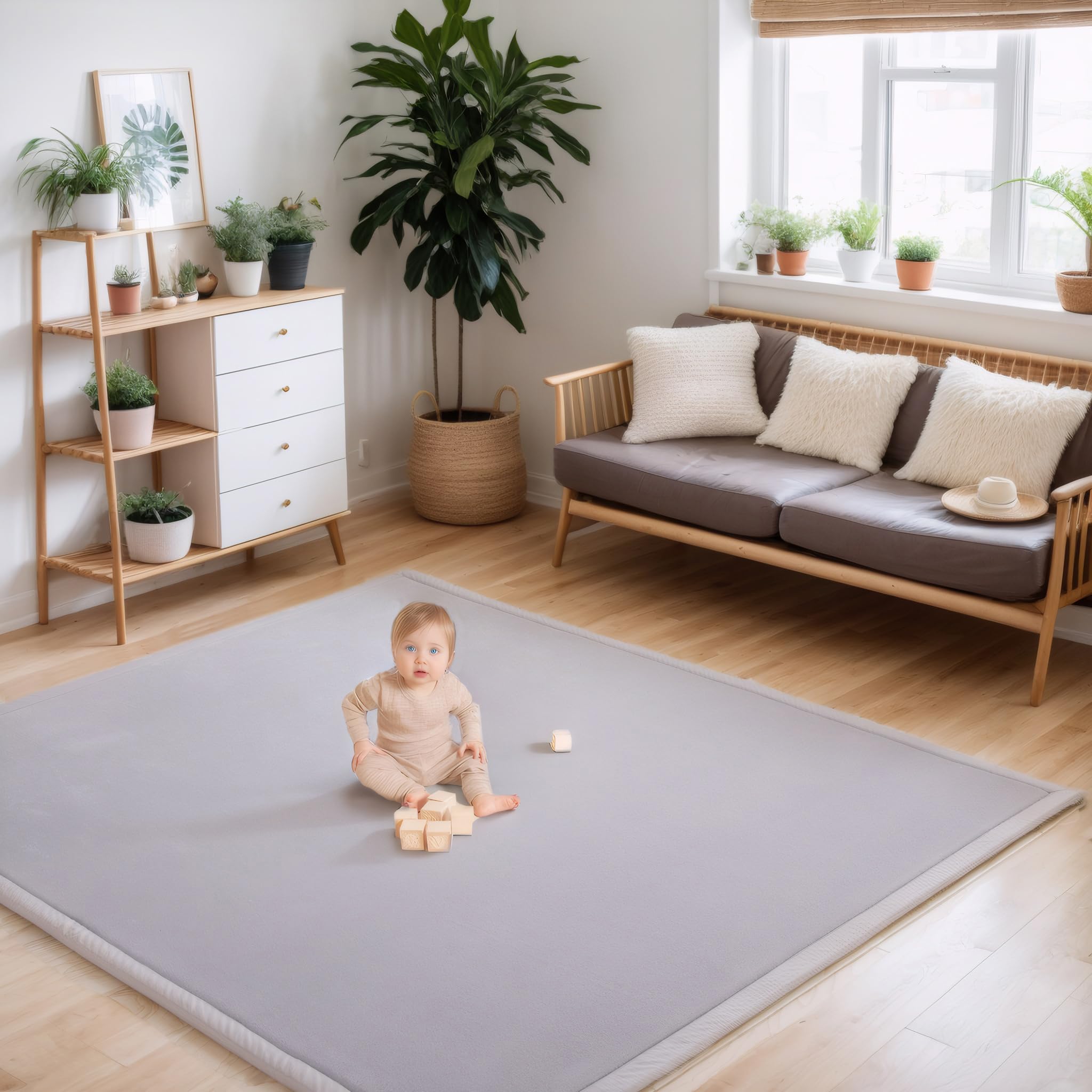 Ngardk Kids Baby Play Mat, 3cm Thick Tatami Muscle Mat for Baby, Memory ...