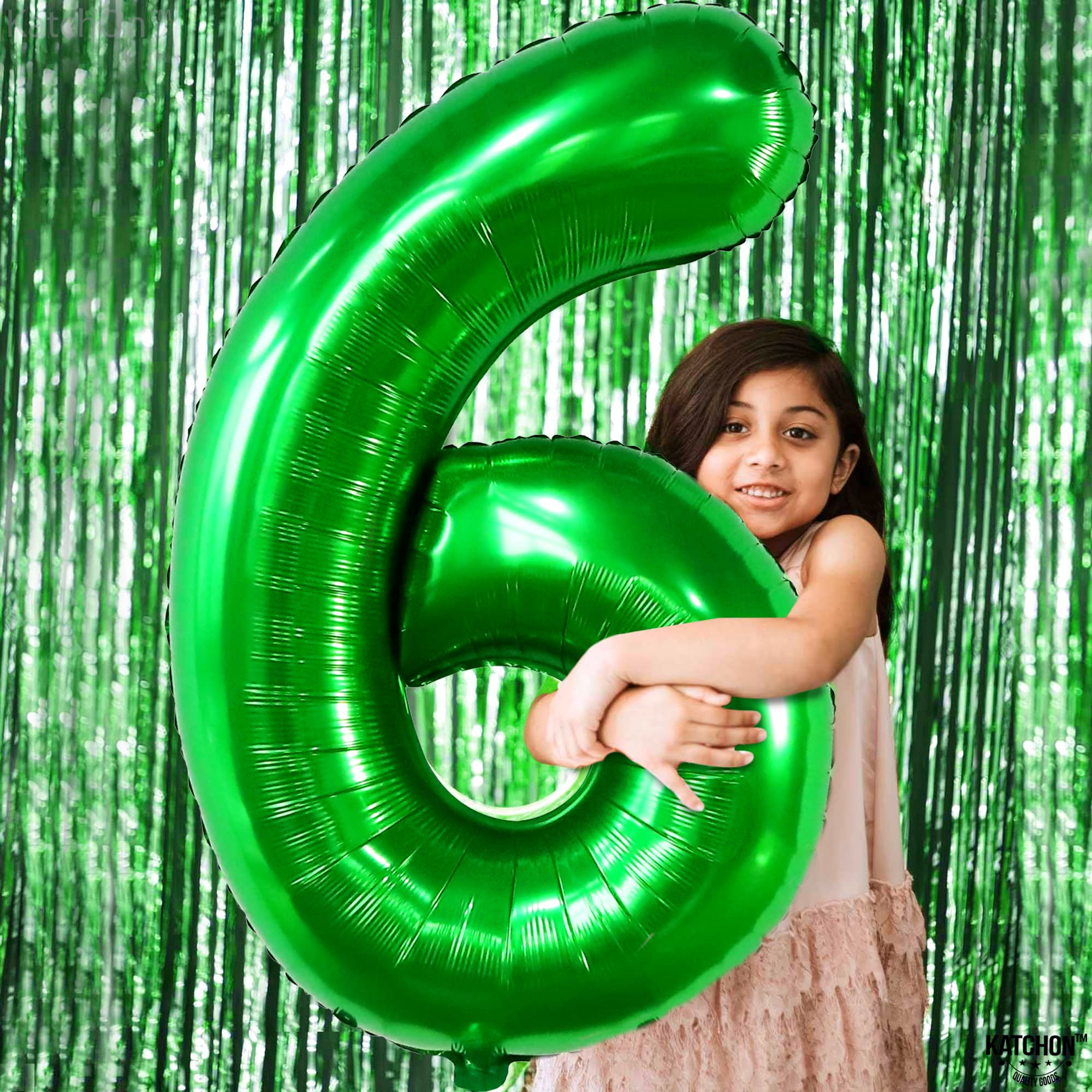 Snapklik.com : Giant Dark Green Number 6 Balloon - 40 Inch 6th Birthday ...