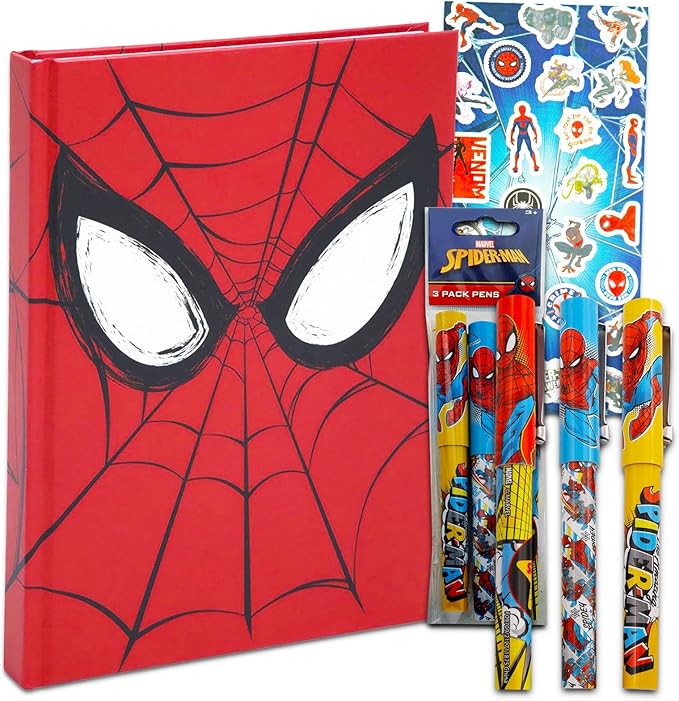 Amazon.com: Marvel Spiderman Journal for Kids - Bundle with Spiderman ...