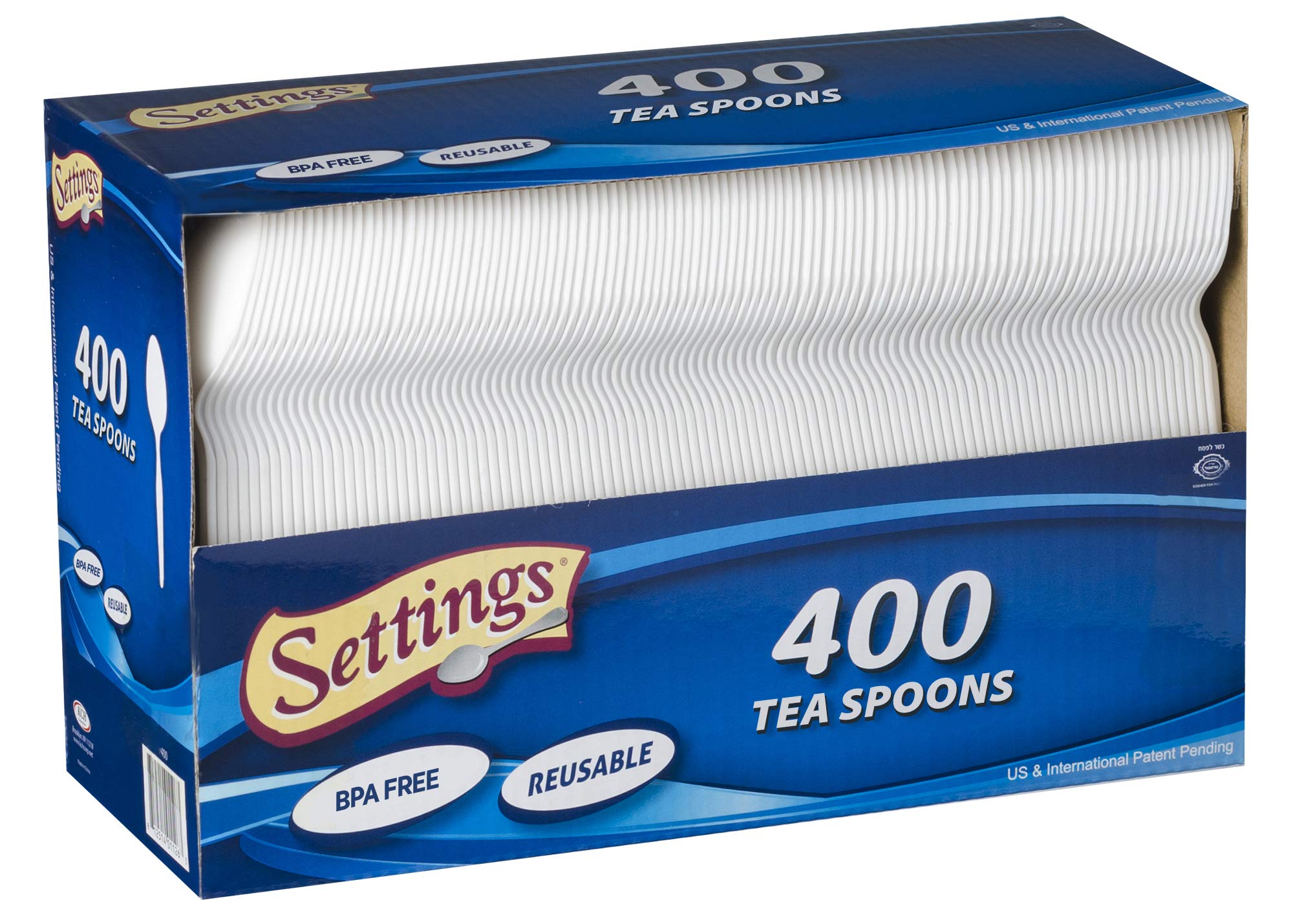 Amazon.com: [400 Count] Settings Plastic White Tea Spoons, Practical ...