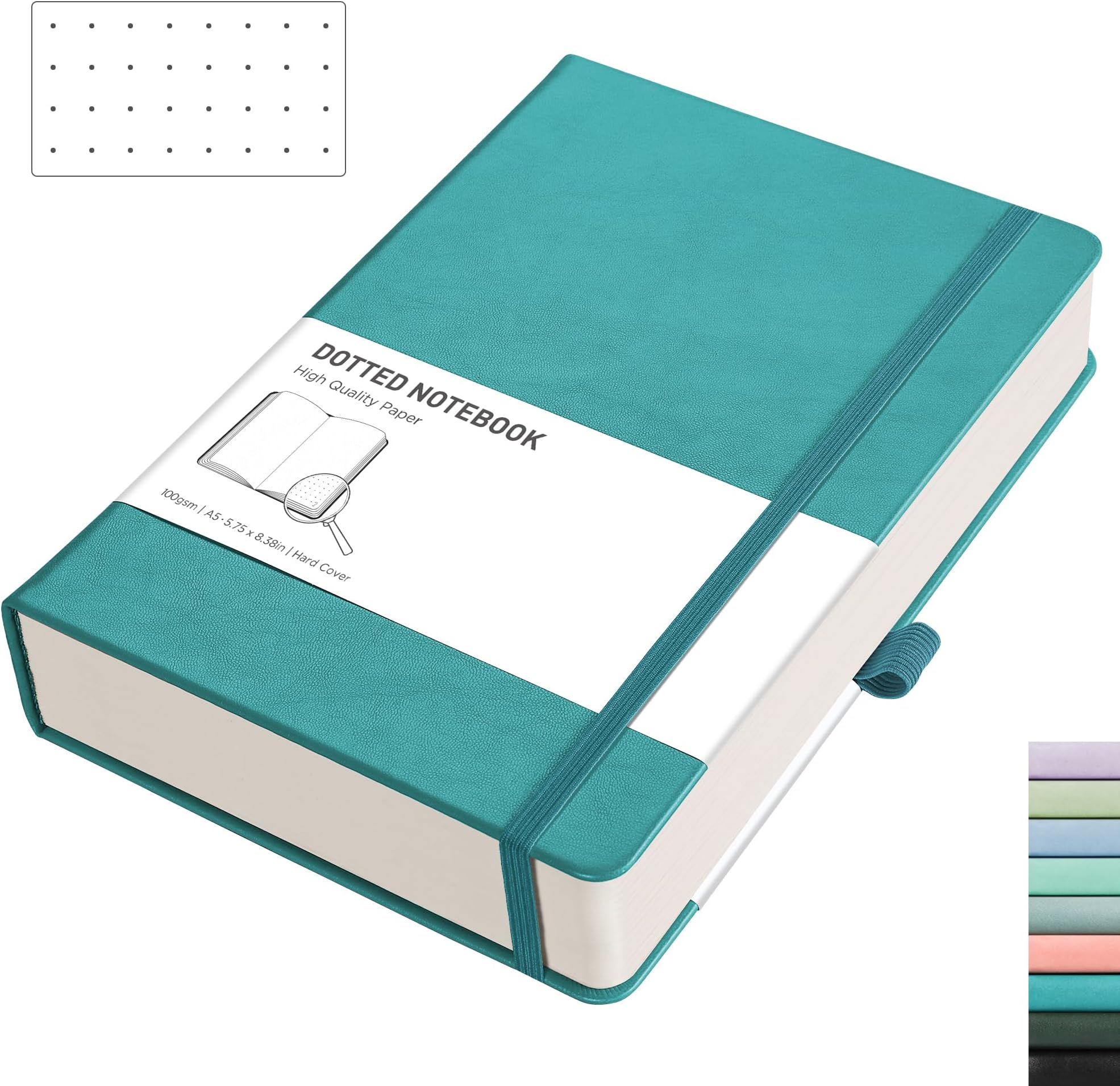 EMSHOI B5 Notebook Dotted Journal - 120gsm Thick Paper, 19.5 x 25.5 cm ...