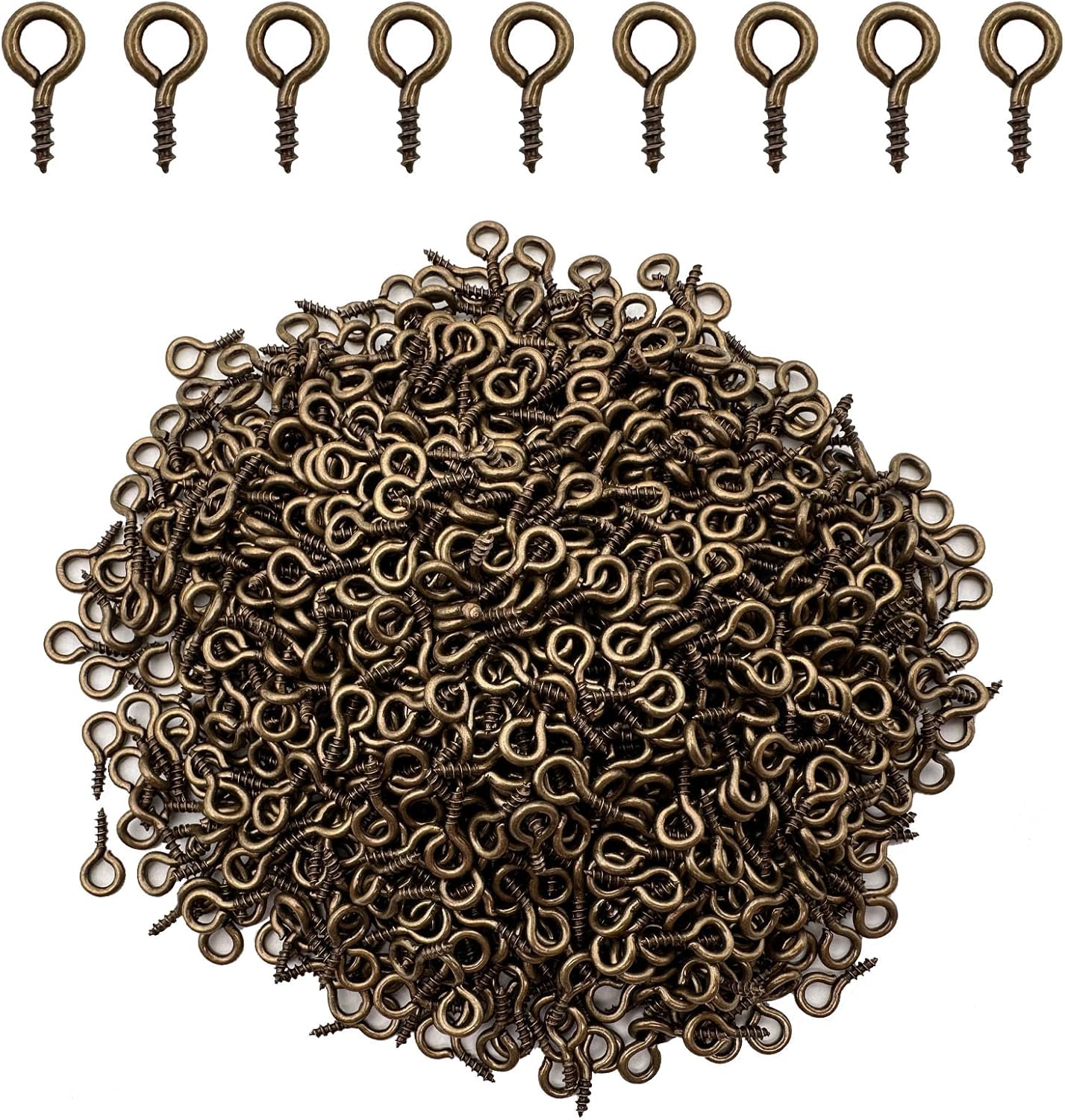 Amazon.com: IDEALSV 1000 Pcs Small Eye Pins Screws Jewelry Making ...