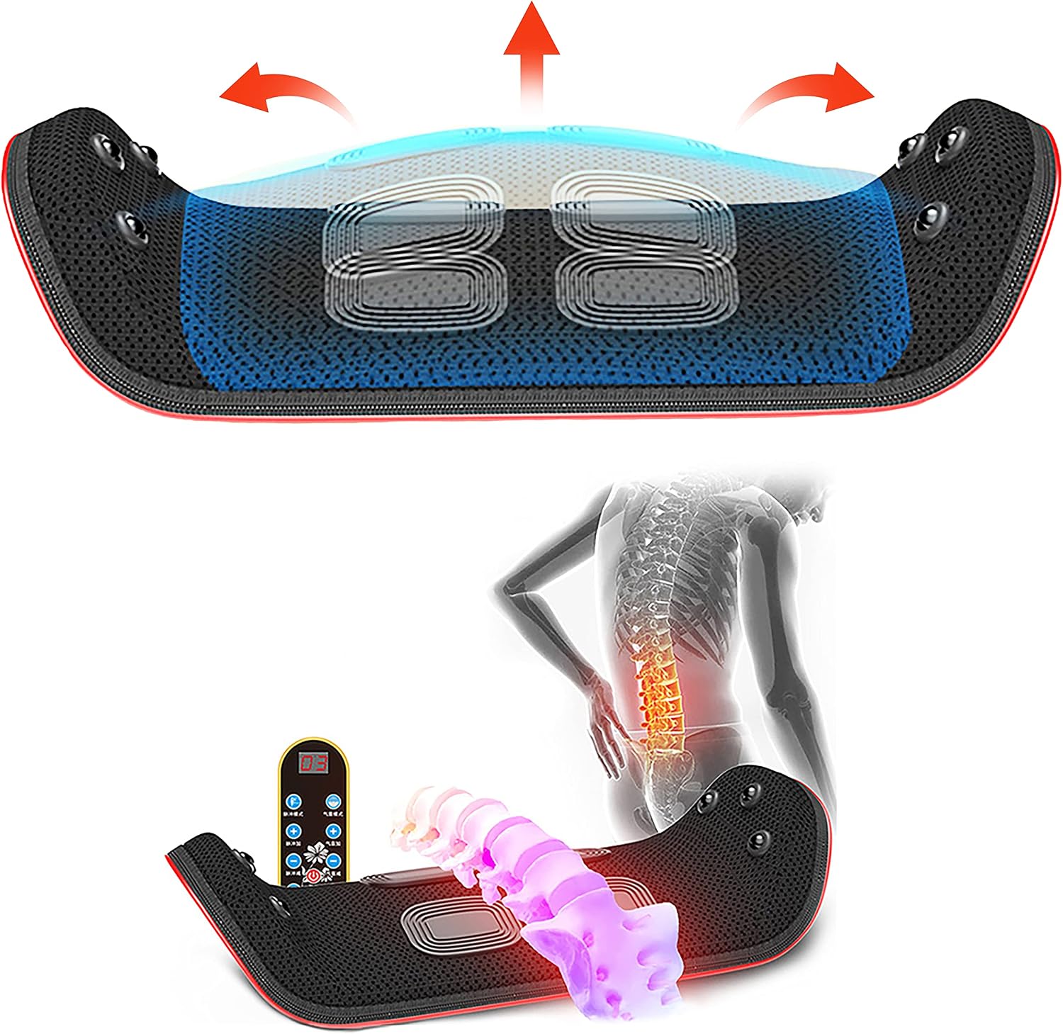 Amazon.com: SpiriTouch Lumbar Traction Massager,Inflatable Back ...