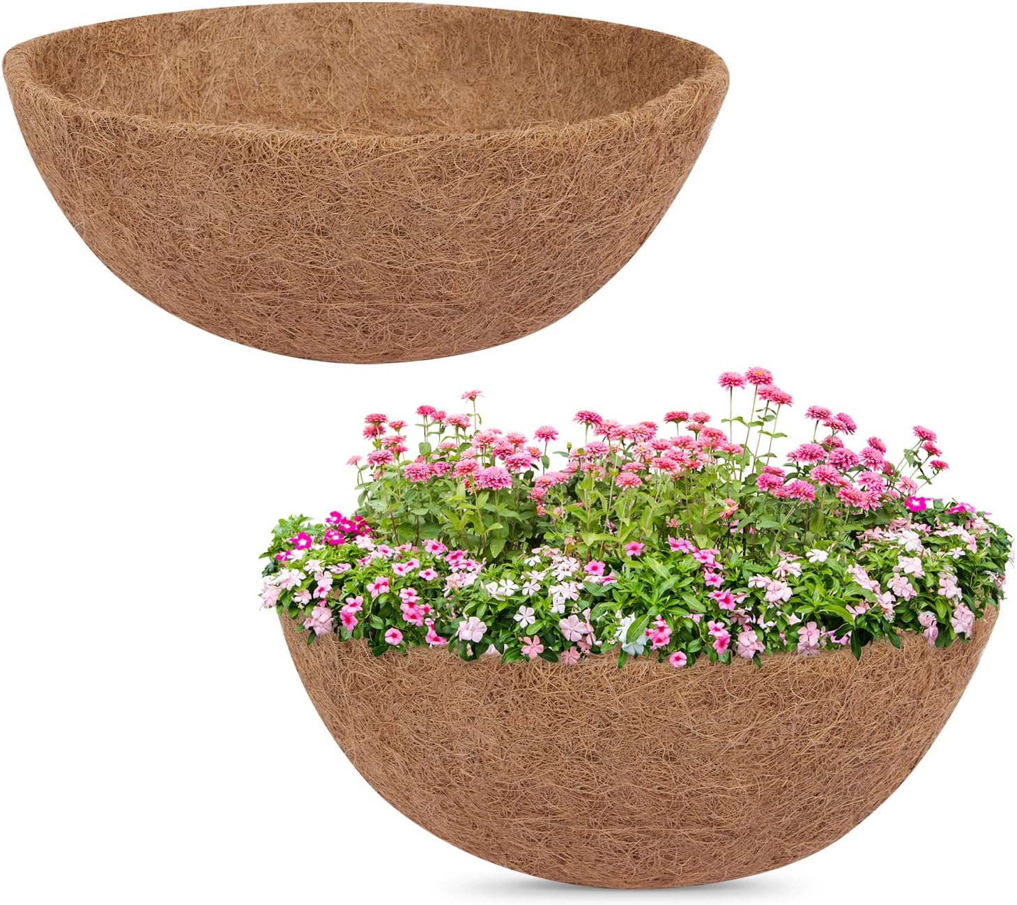 Amazon.com: 2 Pcs 10 Inch Coco Liners for Planters, Coconut Liners for ...