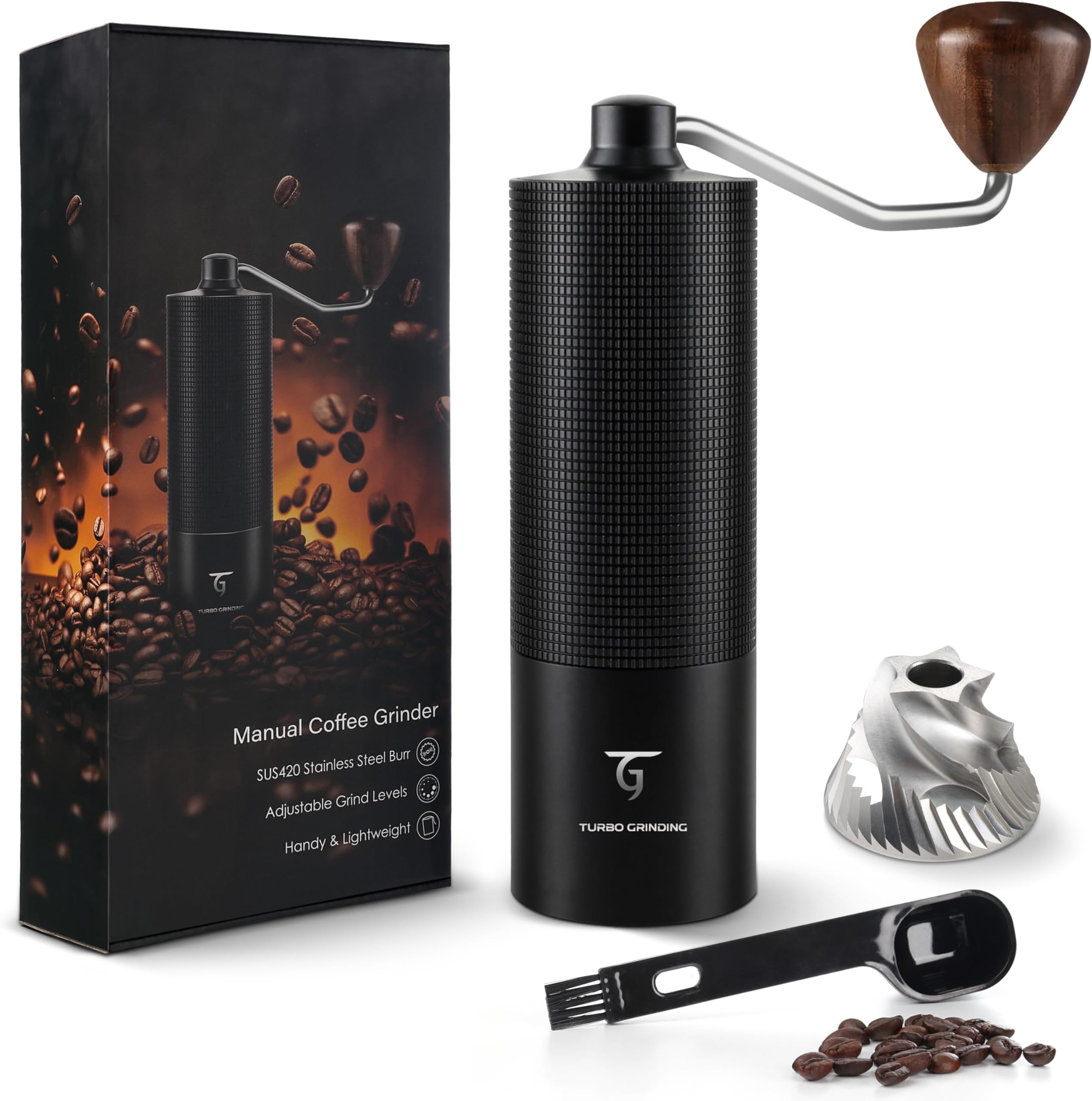 Amazon.com: Manual Coffee Grinder - HEIHOX Hand with Adjustable Conical ...
