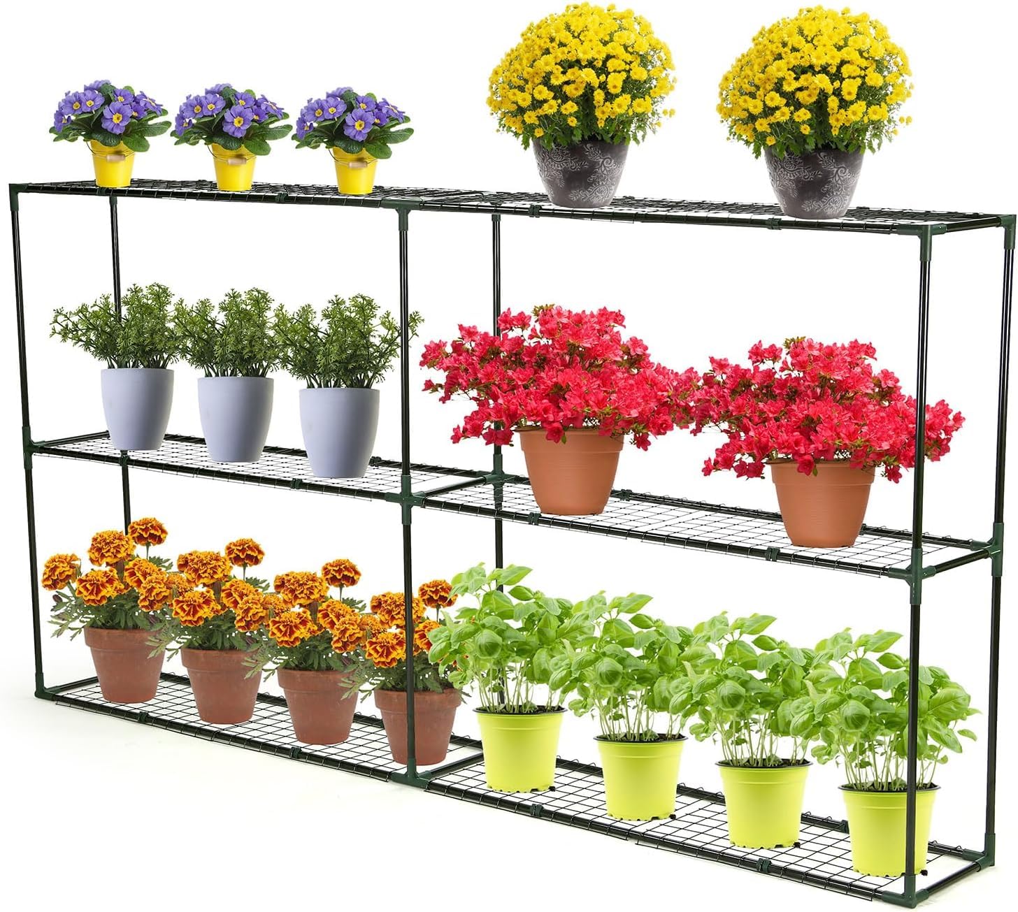 6-Tier Freestanding Greenhouse Shelving Rack – Outdoor Plant Stand for ...