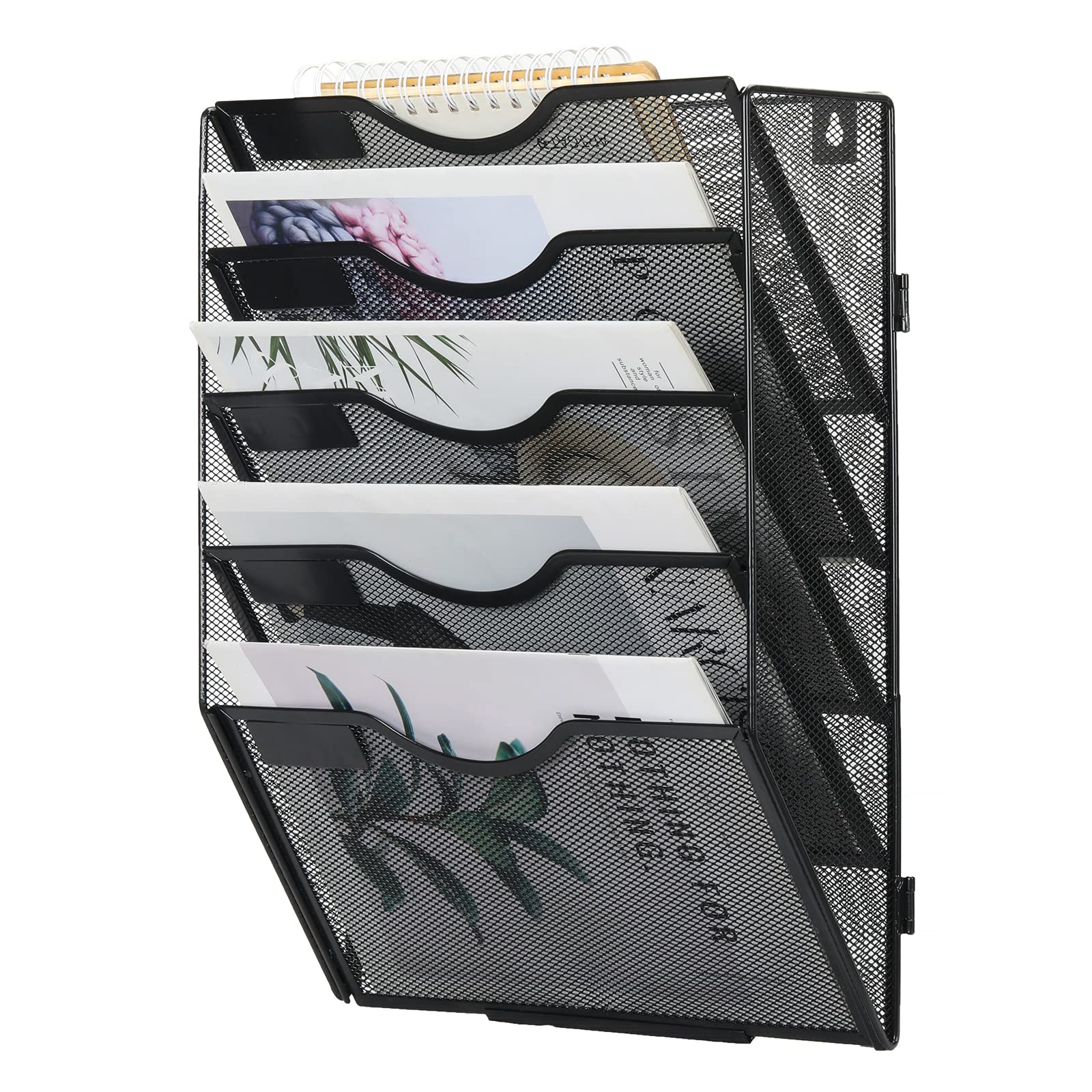 Snapklik.com : EasyPAG 5 Pockets Mesh Wall File Holder Organizer ...