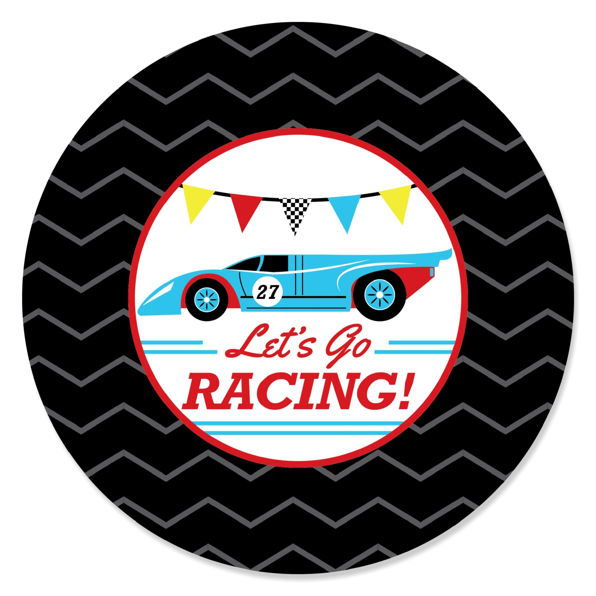 Race Car Party Labels Fast One Birthday Party | Race Car Birthday