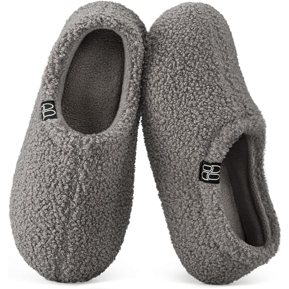 $2/mo - Finance HomeTop Women's Fuzzy Curly Fur Memory Foam Loafer ...