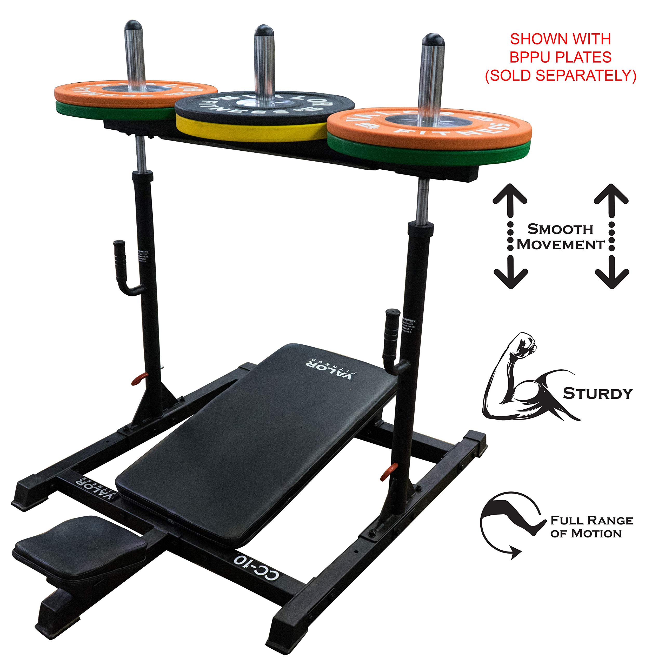 Valor Fitness Vertical Leg Press Machine - CC-10 Home Gym Squat Machine ...