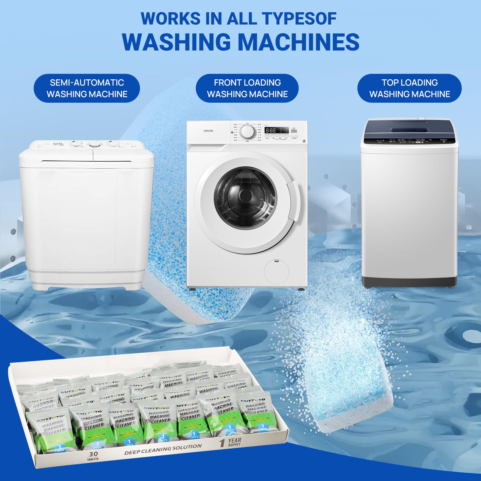 Snapklik.com : Washing Machine Cleaner, 30-Pack, Powerhouse-Eliminates ...