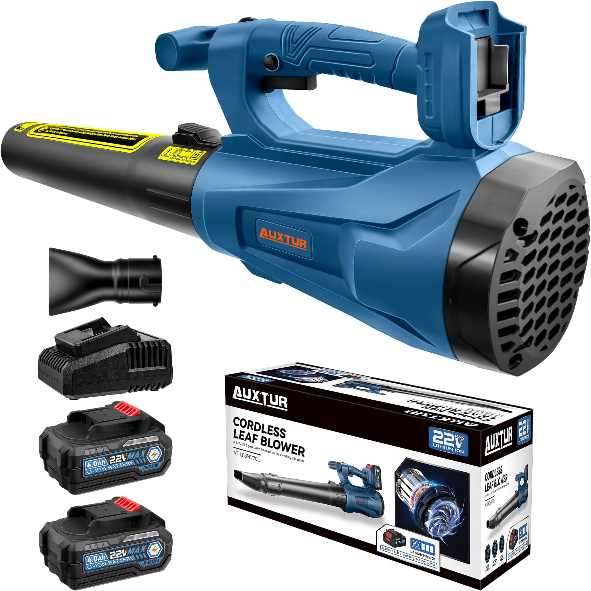 Amazon.com: HYCHIKA 36V Cordless Leaf Blower Brushless, 131MPH 453CFM ...