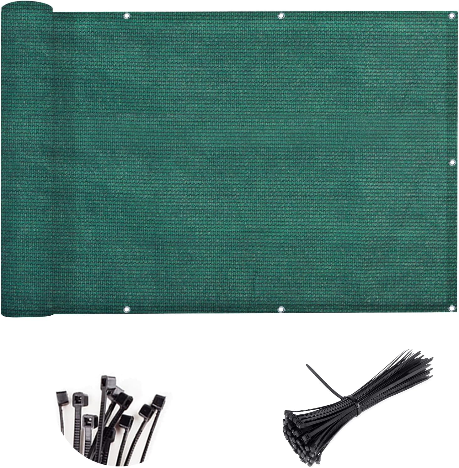 Amazon.com : SUNLAX Custom Size 3'x21' Dark Green Fence Covering ...