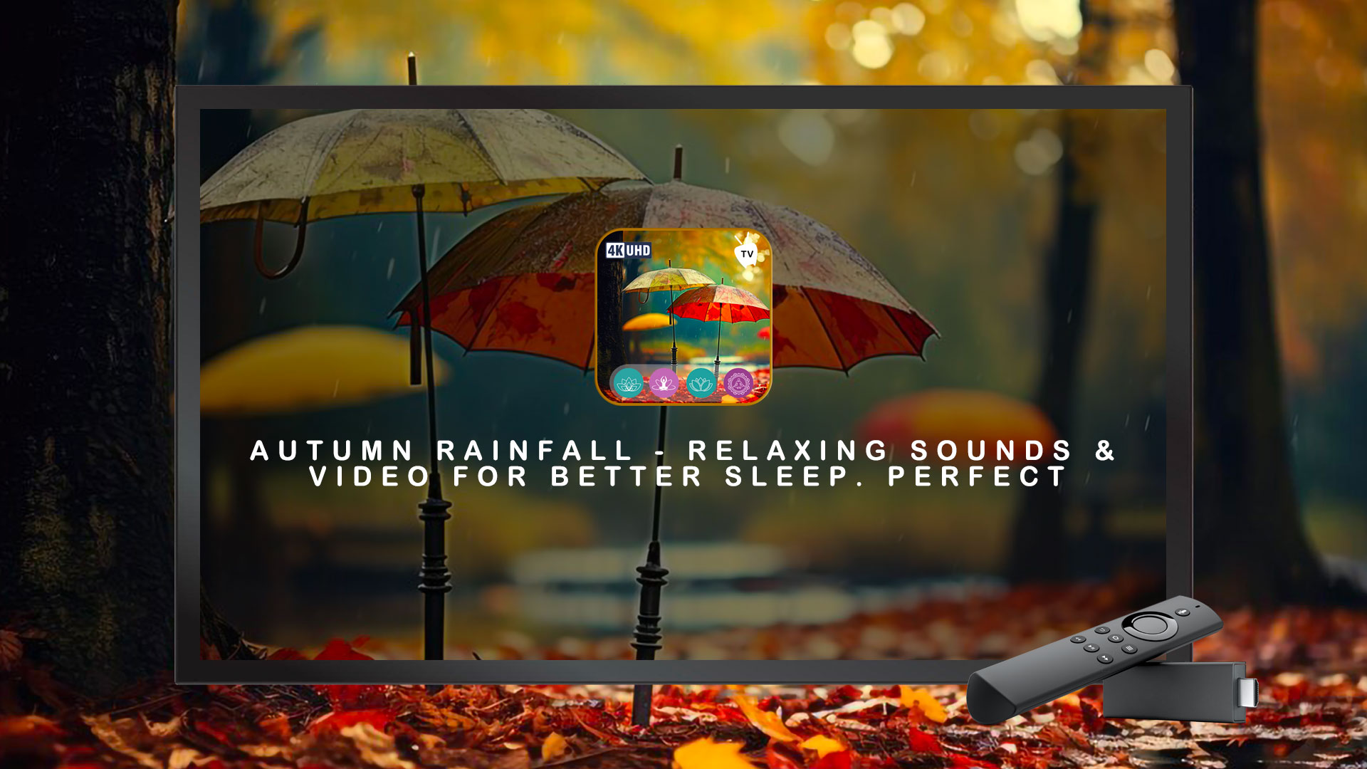 Autumn Rainfall - Relaxing Sounds & Video for Better Sleep. Perfect for ...
