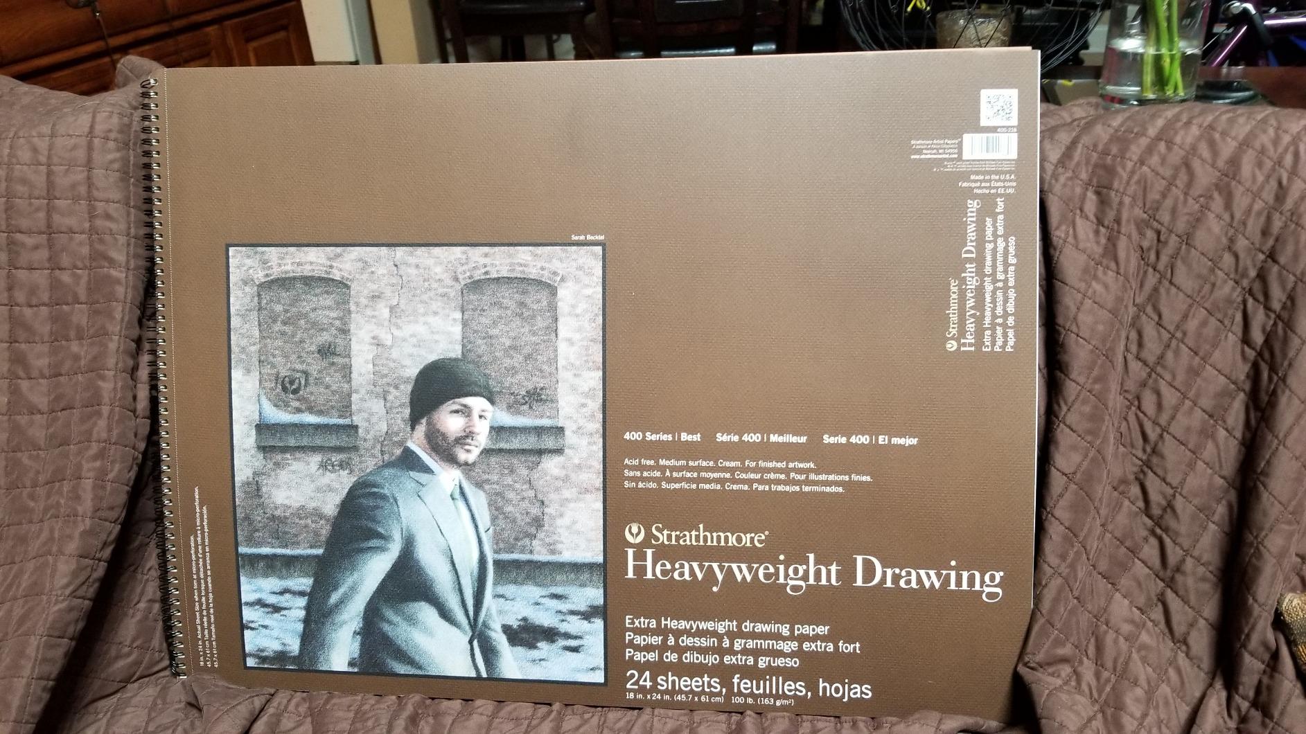 Amazon.com: Strathmore 400 Series Heavyweight Drawing Paper Pad, Top ...