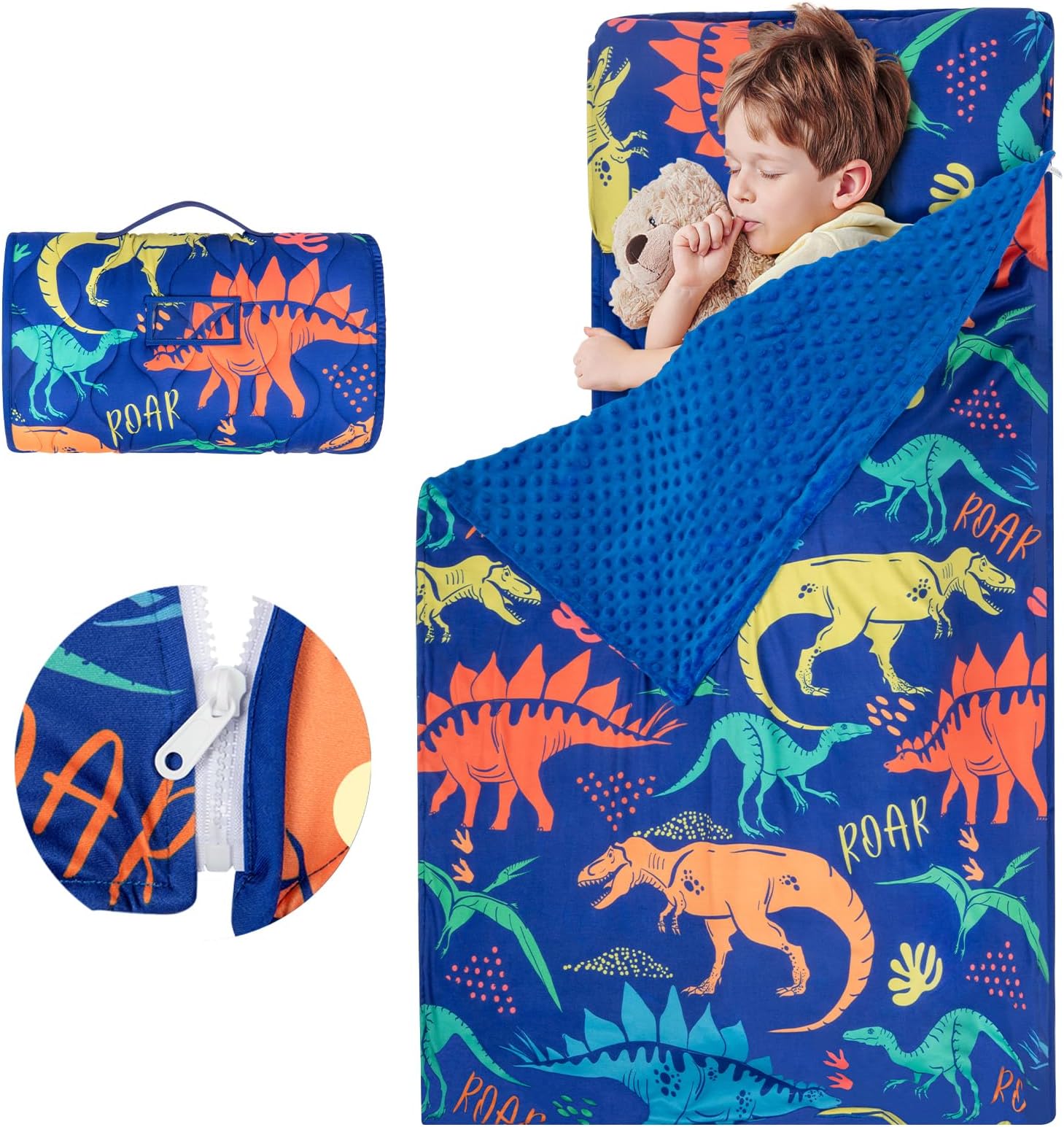 Amazon.com: Funhouse Construction Area Trucks Kids Nap Mat Set ...