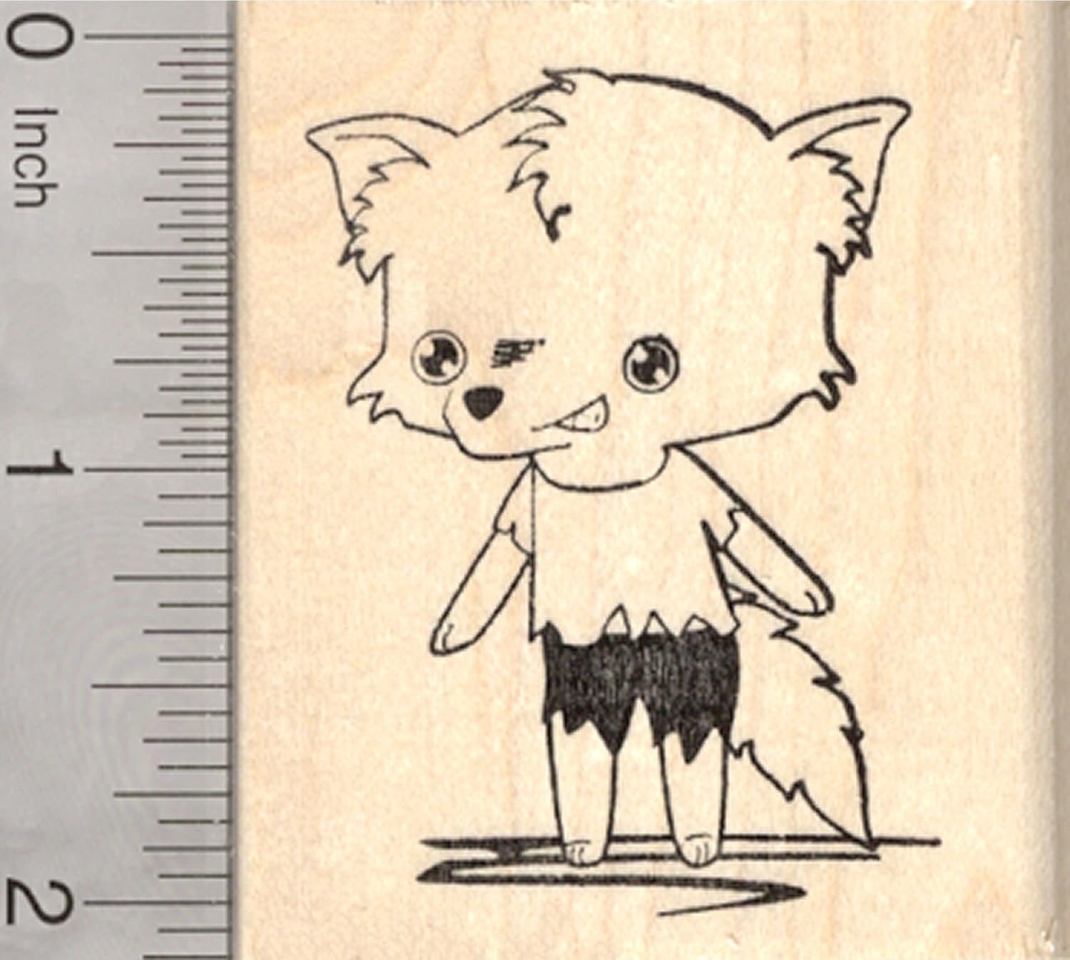 Amazon.com: Halloween Werewolf Rubber Stamp : Arts, Crafts & Sewing